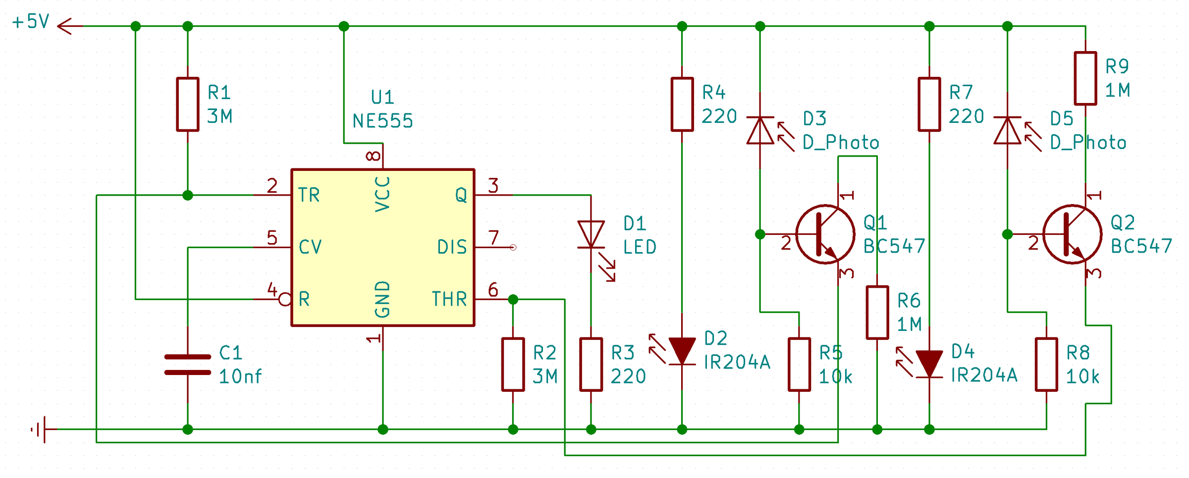Infrared Lighting Schematic Researching | Self Driven Highly