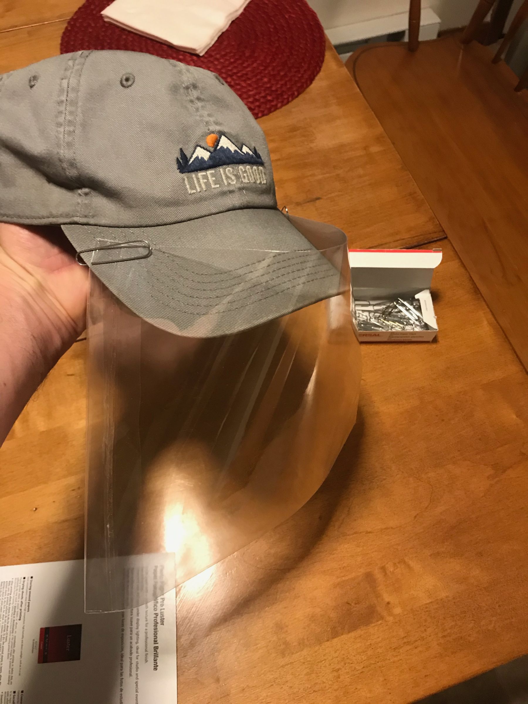 Covid 19 - Life Is Good - Quick-Emergency Face Shield - Instructables