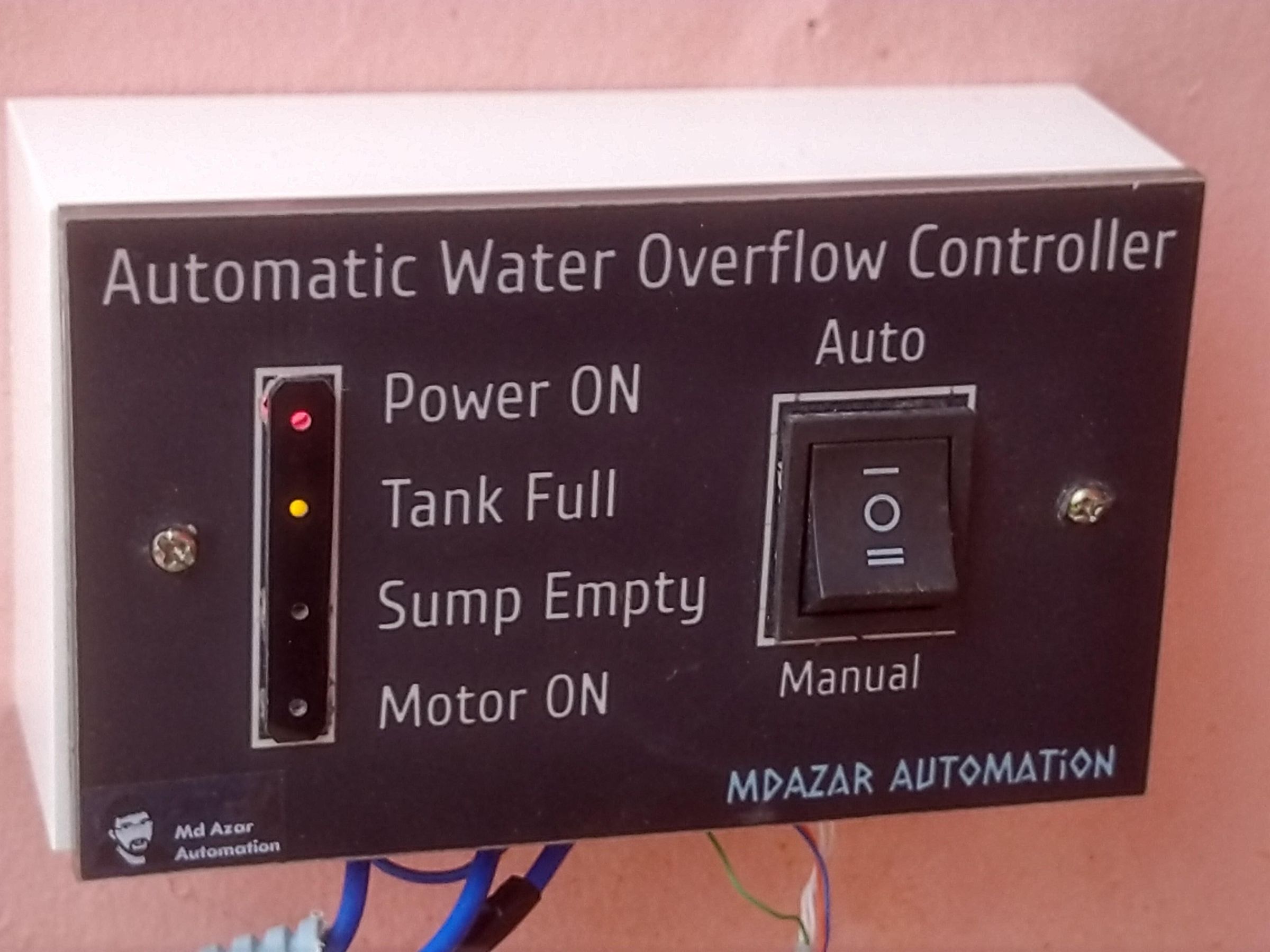 Automatic Water Overflow Control and Dry Run Preventer Without ...