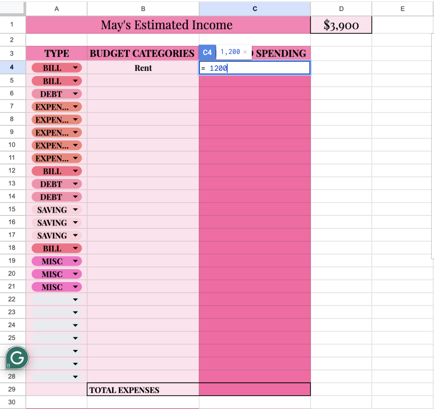 Monthly Budget Planner : 8 Steps - Instructables