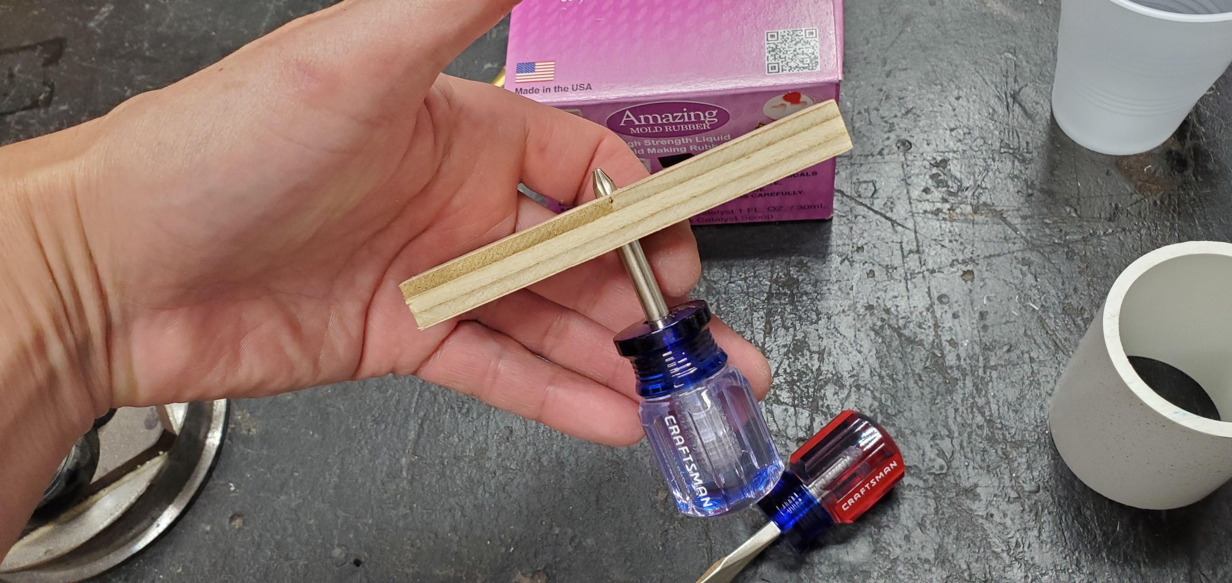 Epoxy Resin Screwdriver/Nut Driver From Silicone Mold Making to Casting ...