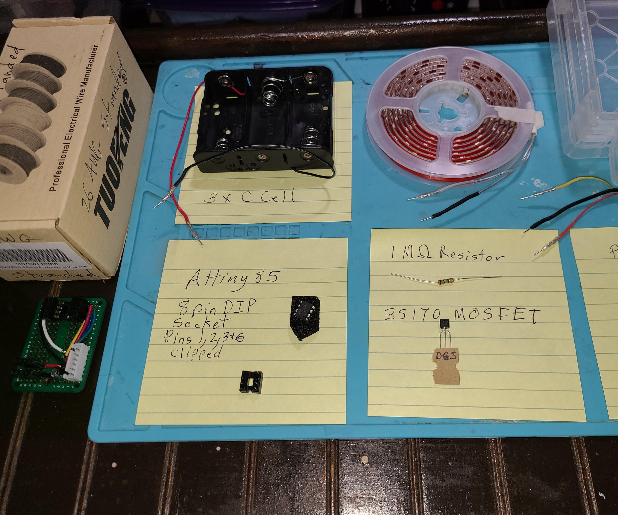 Attiny85 AVR Arduino PIR Triggered Timed Night Light : 5 Steps - Instructables