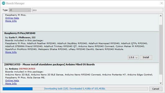W5100S-EVB-Pico With the Arduino IDE : 8 Steps - Instructables
