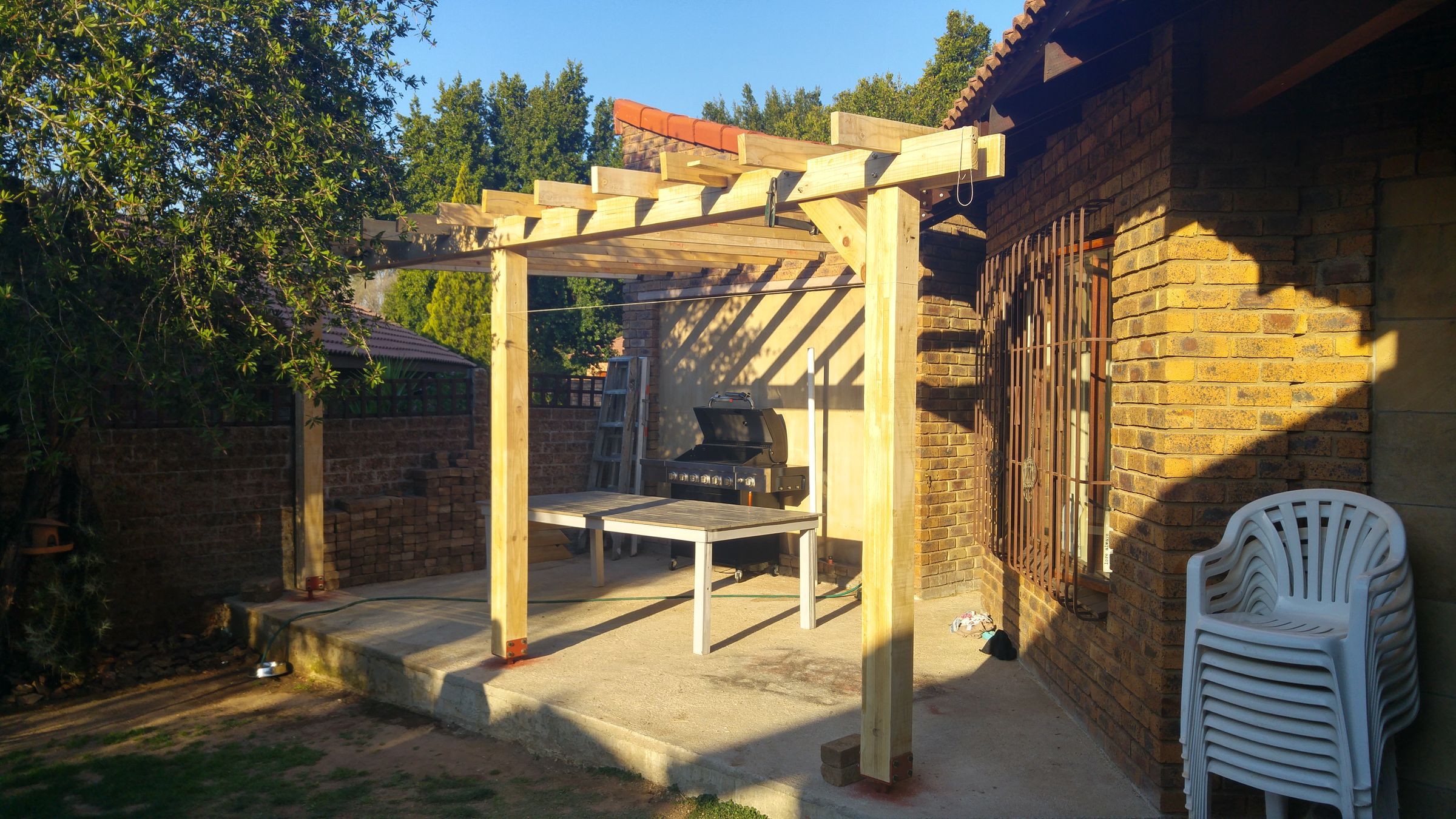 Pergola Style Patio "Braai" Area : 19 Steps (with Pictures) - Instructables