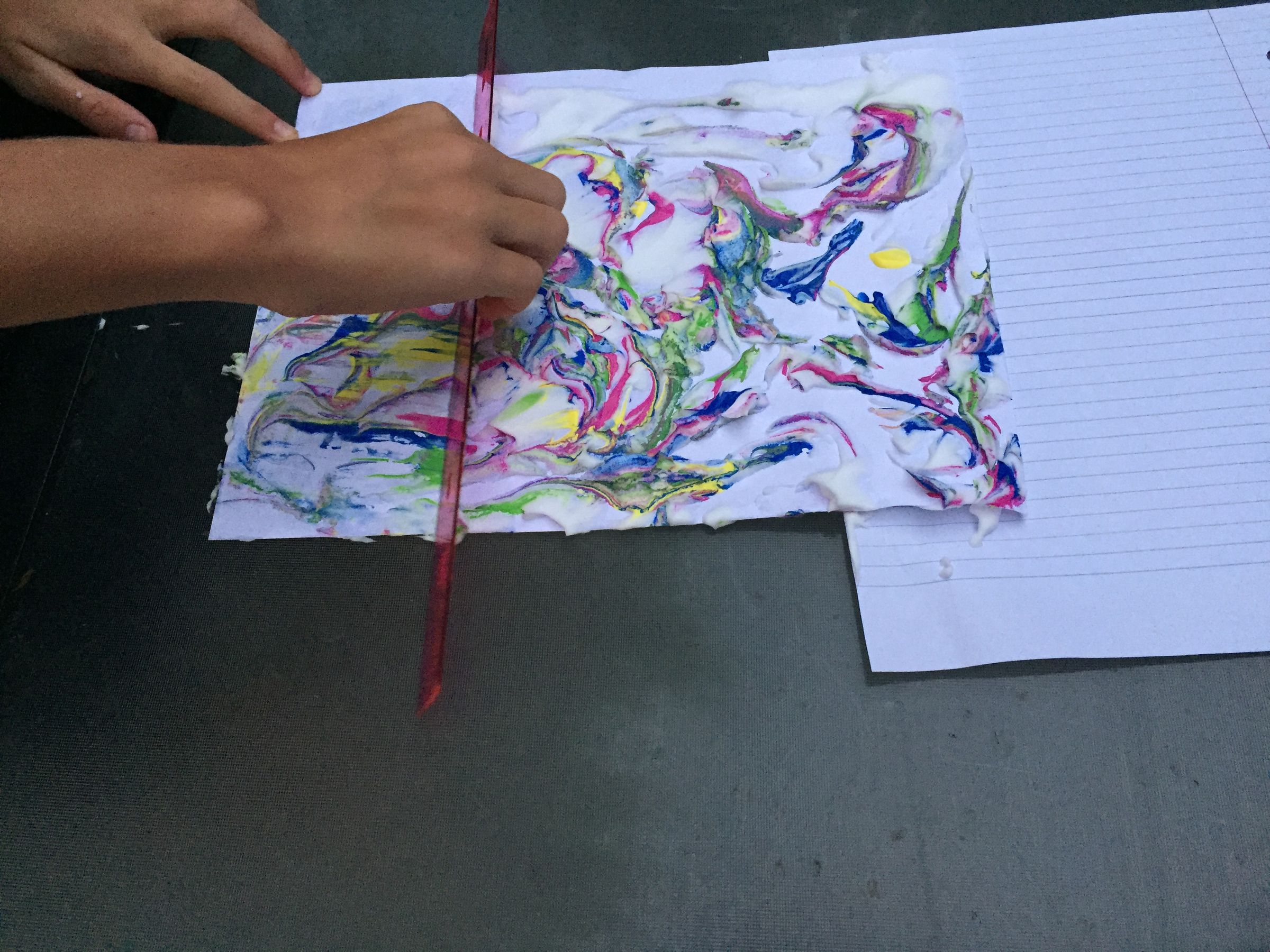 Shaving Cream Marble Art Notebook : 8 Steps - Instructables