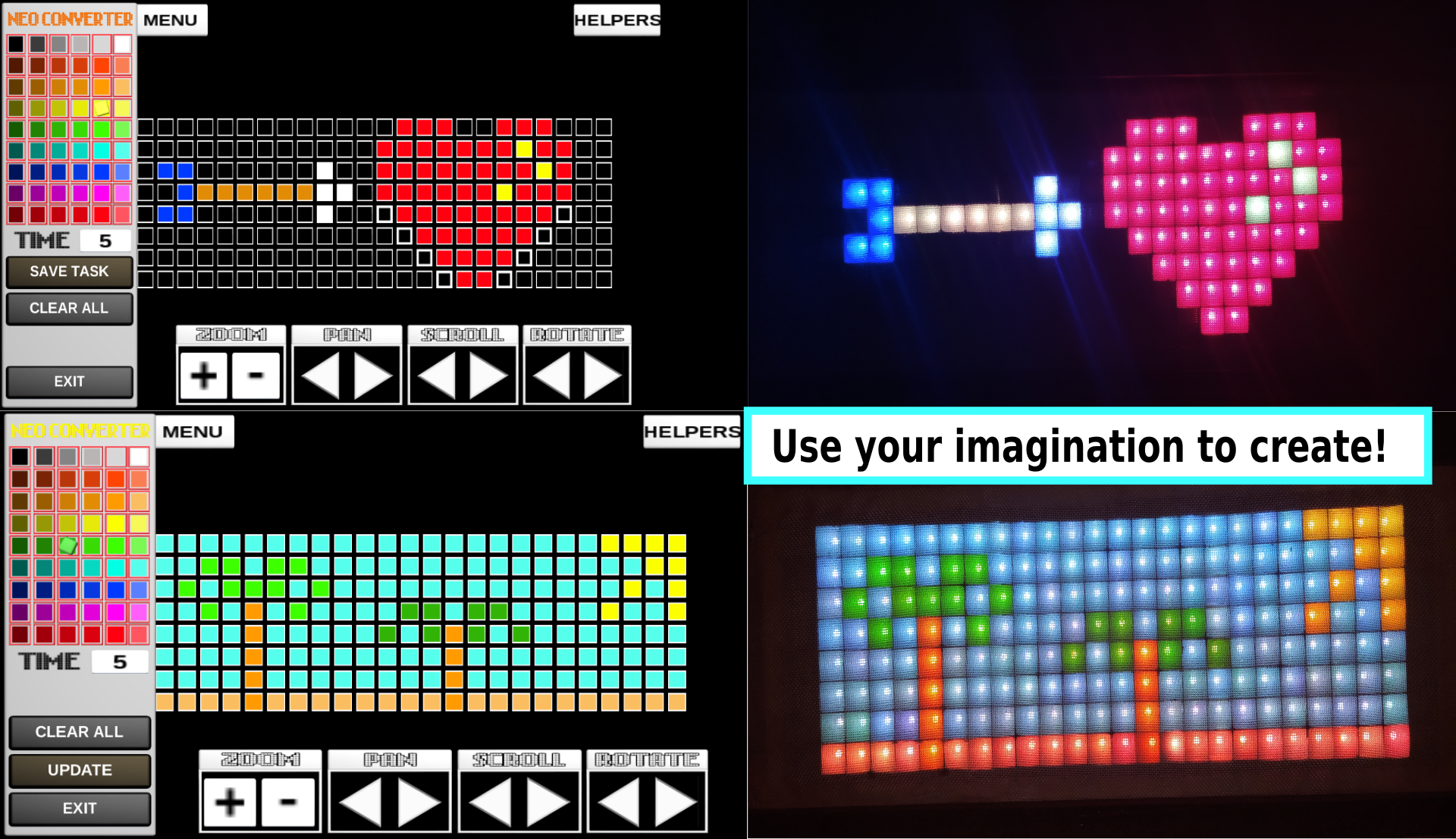 Led Matrix With Neopixel Ws2812b Arduino Nano and Esp8266 - 01 : 3 ...