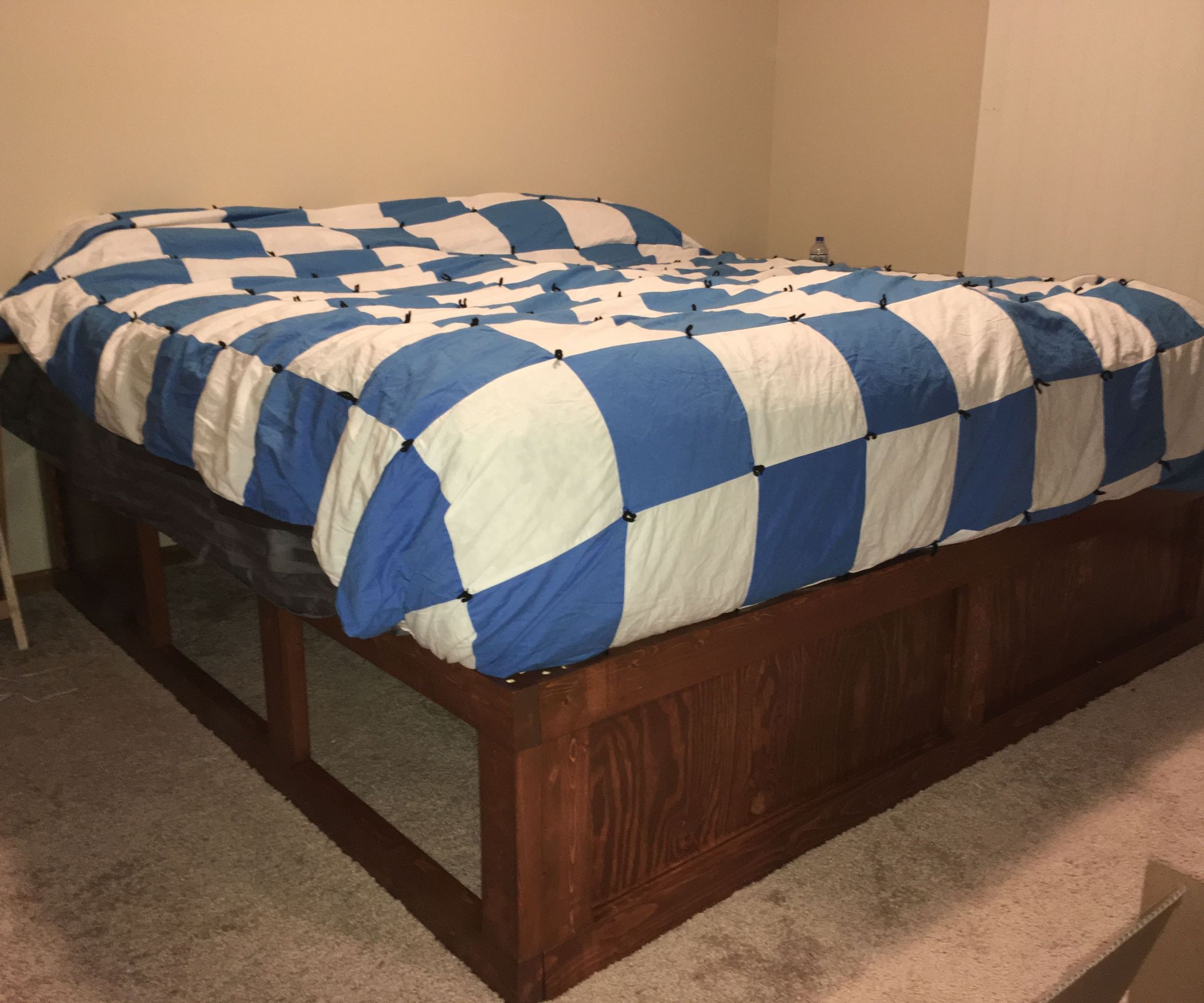 King Platform Bed From 2x4's and Plywood : 19 Steps (with Pictures ...