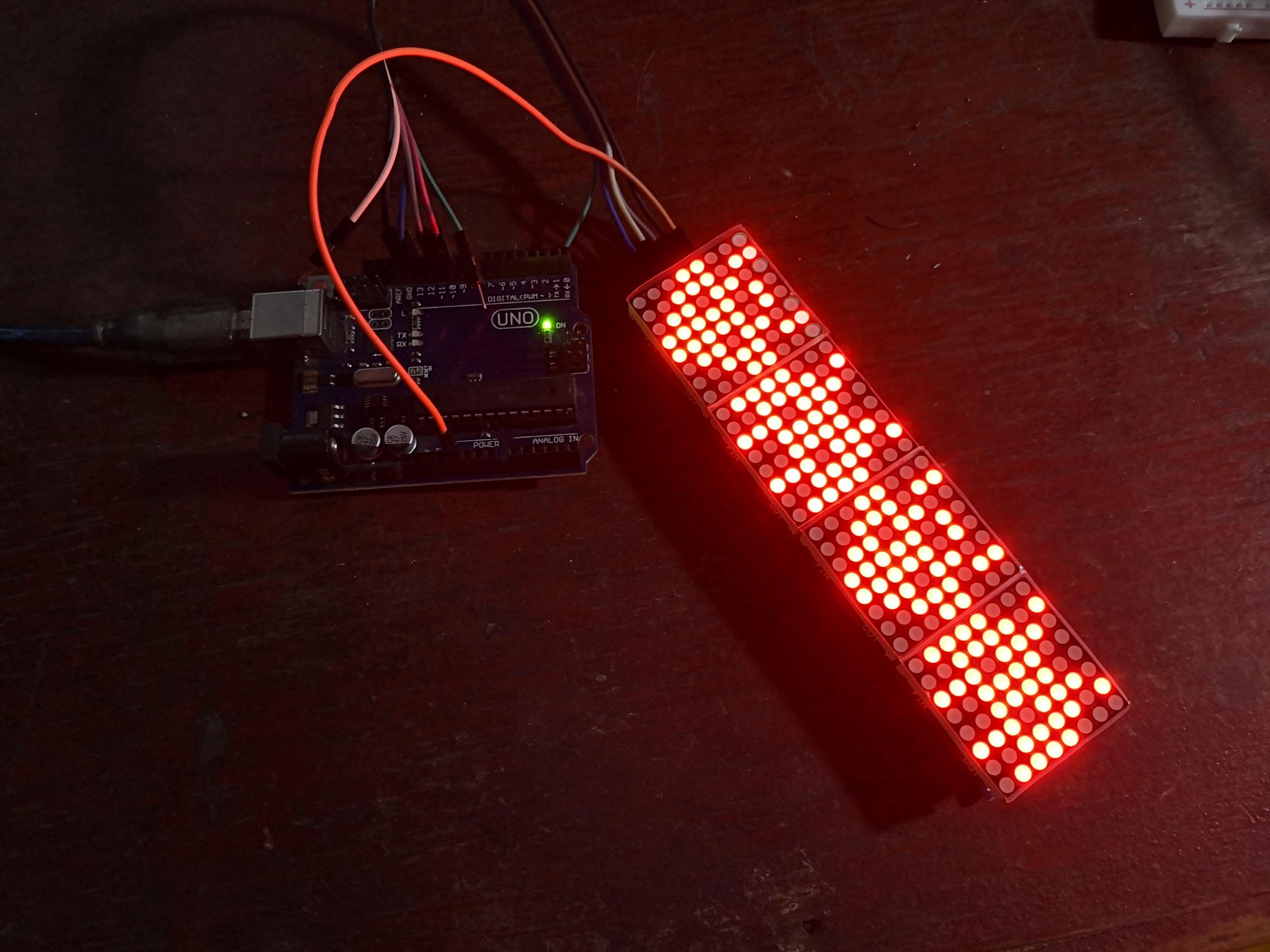 4 in 1 MAX7219 Dot Matrix Display Module Tutorial by Using Arduino UNO ...