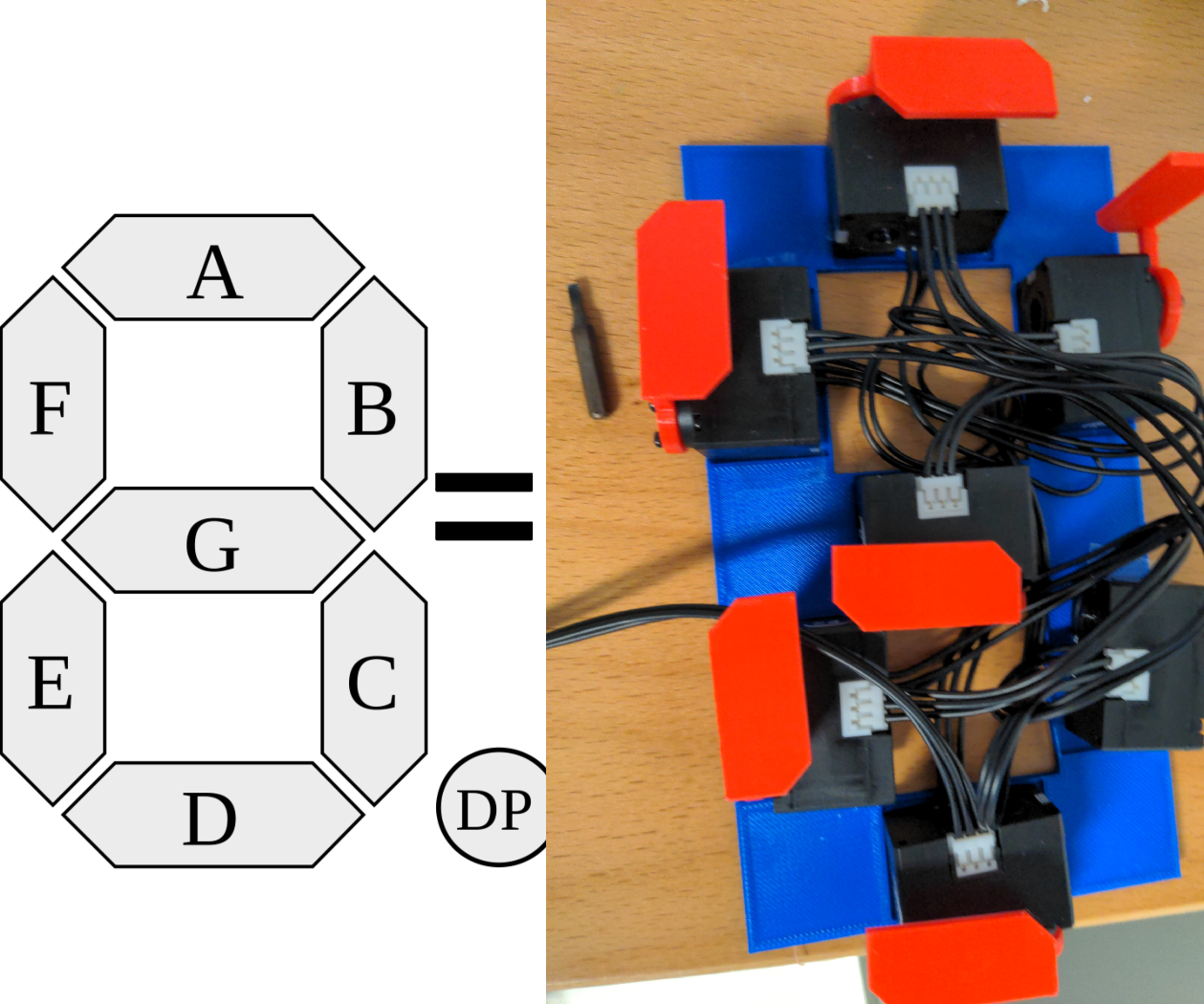 Actuator Driven 7 Segment Display : 4 Steps - Instructables