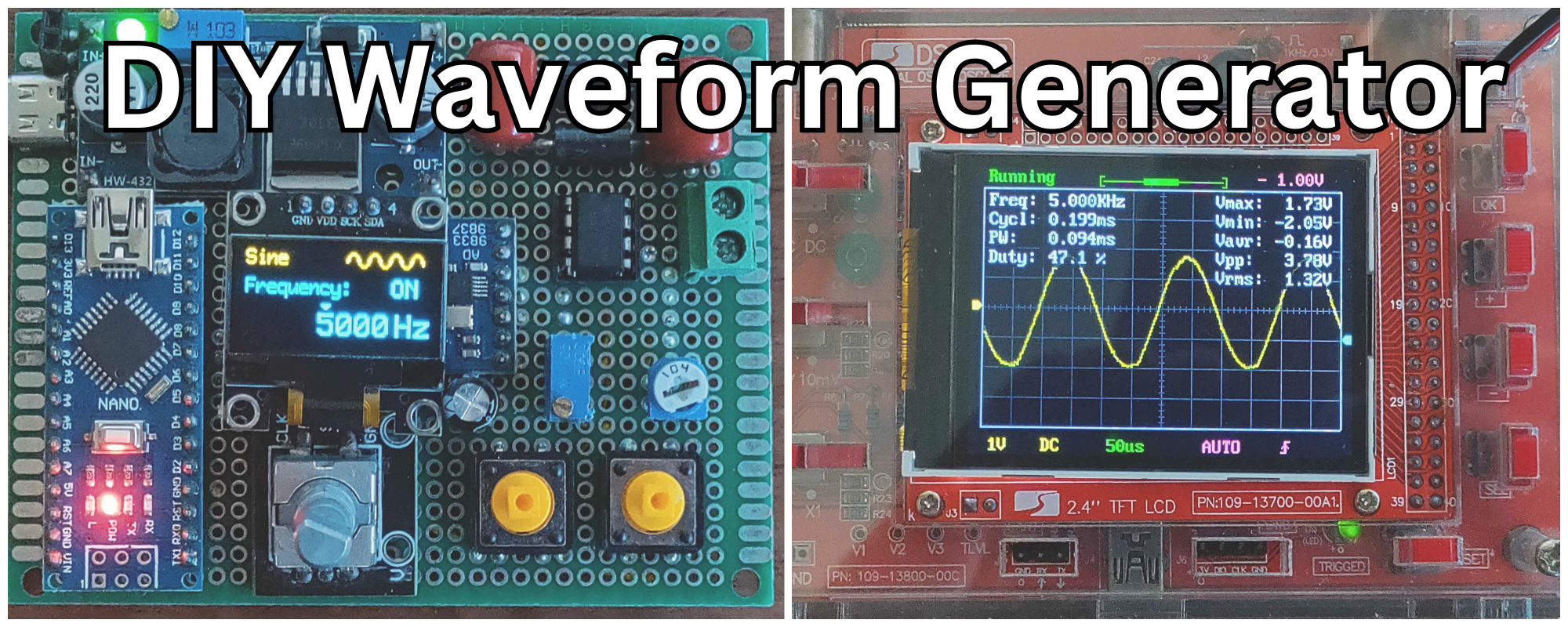 DIY Portable Waveform Generator (USB Powered) : 5 Steps - Instructables