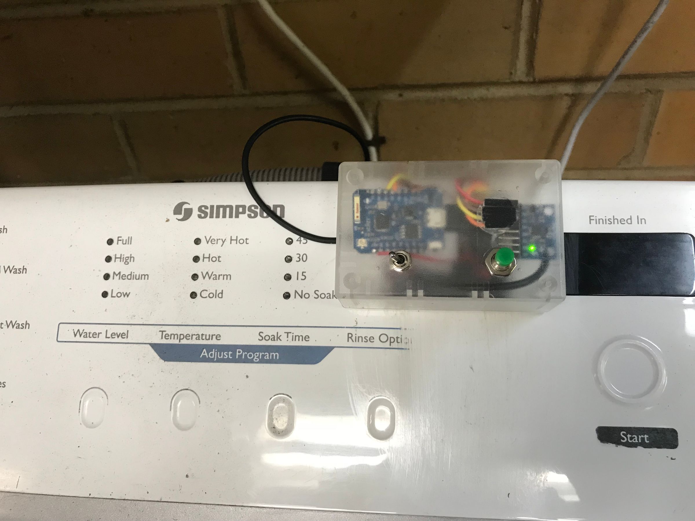 Arduino Washer Dryer Alert - Push Notification to Phone With Blynk : 5 ...