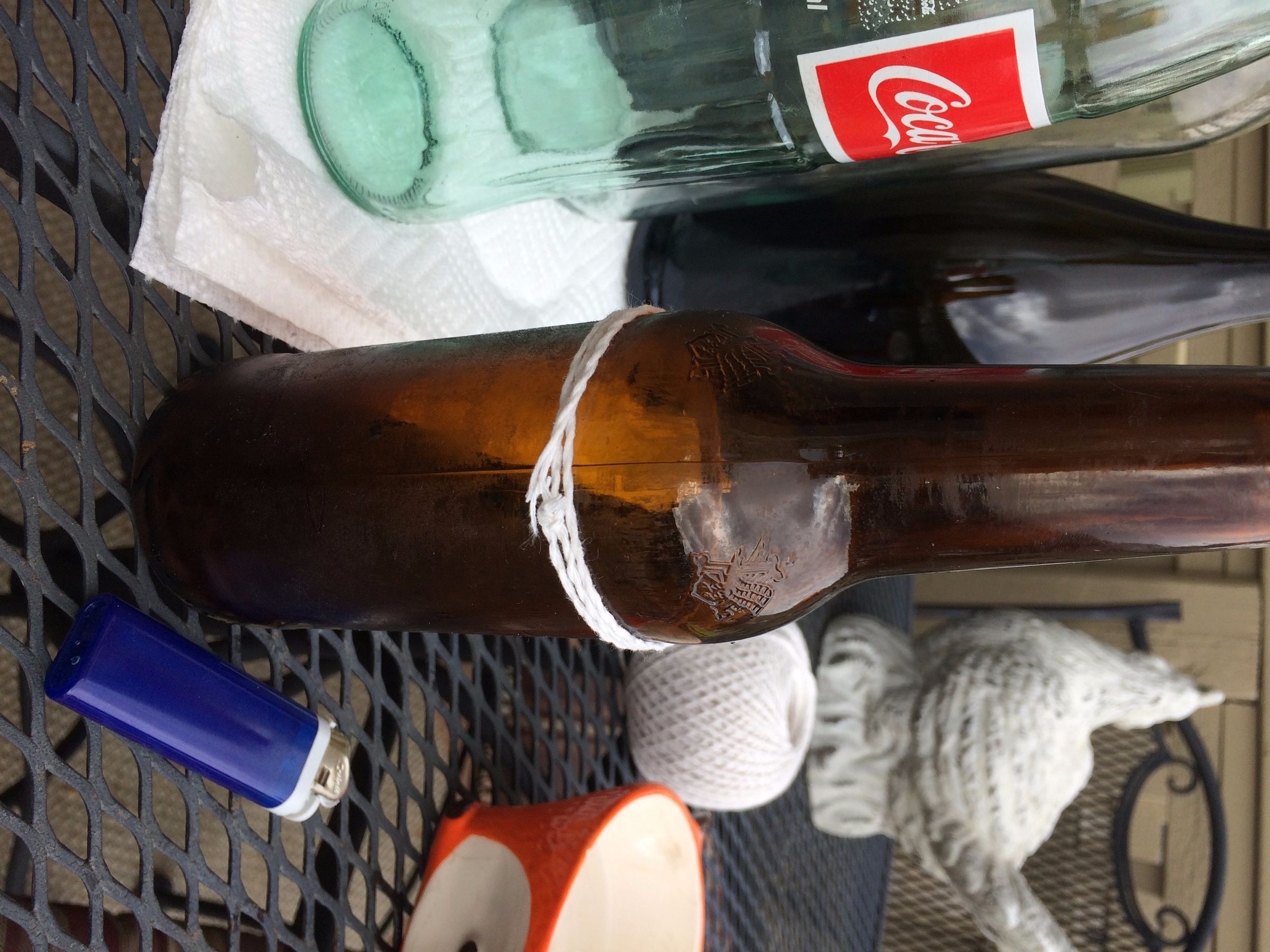 Recycled Bottles Into Usable Drinking Glasses Using Fire : 5 Steps ...