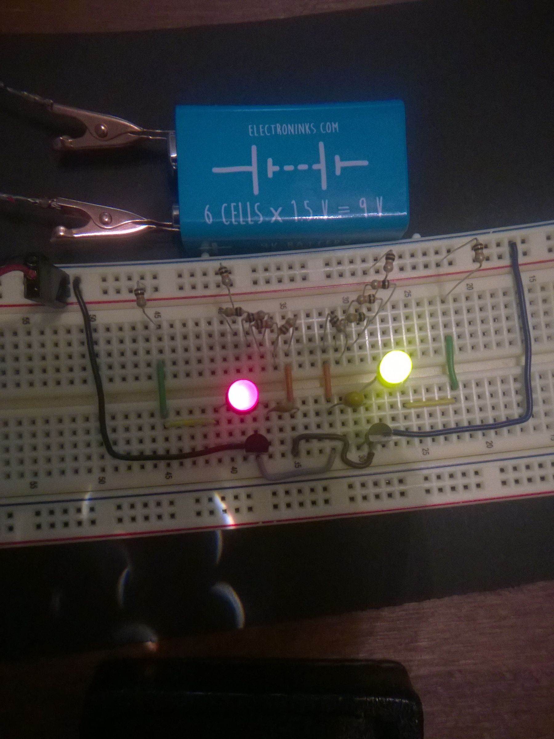 Astable Multivibrator (LED Flasher) With Circuit Scribe : 20 Steps ...