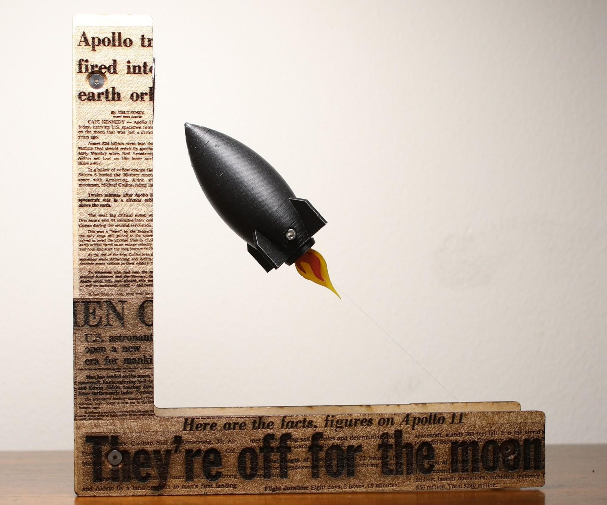Floating Rocket Desktop Display : 6 Steps (with Pictures) - Instructables