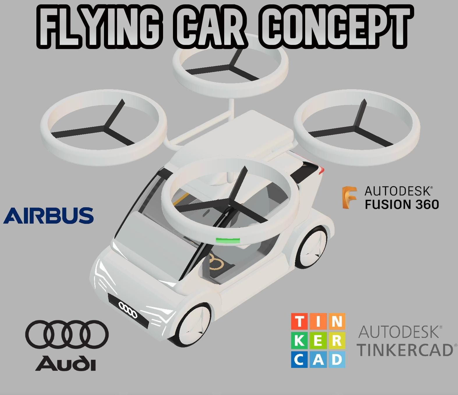 Creating a Flying Car Using 3D Designing! (TinkerCad and Fusion 360) : 10 Steps - Instructables