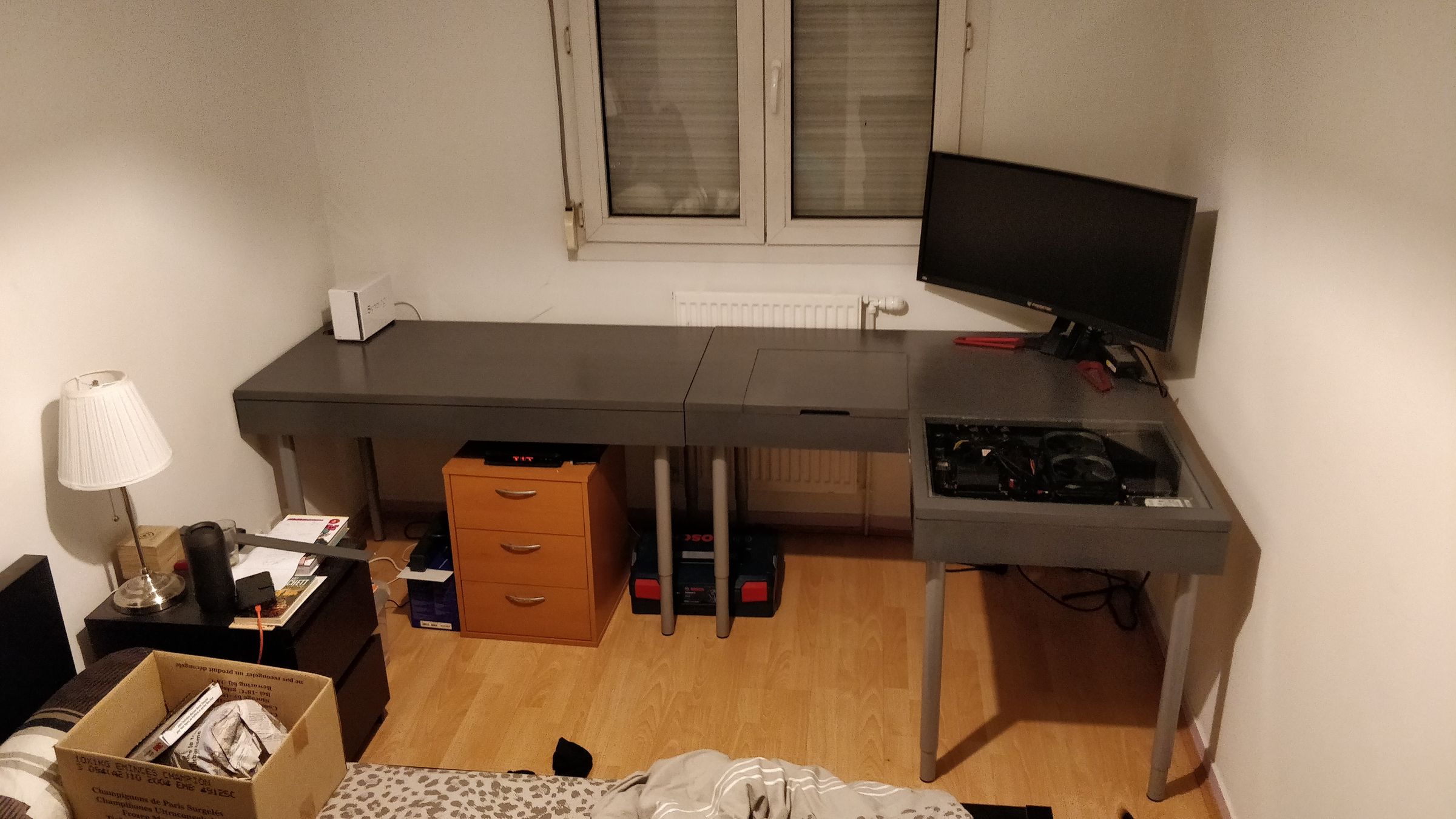 Desk With Built-in Computer and Laptop Height Stand : 10 Steps (with ...