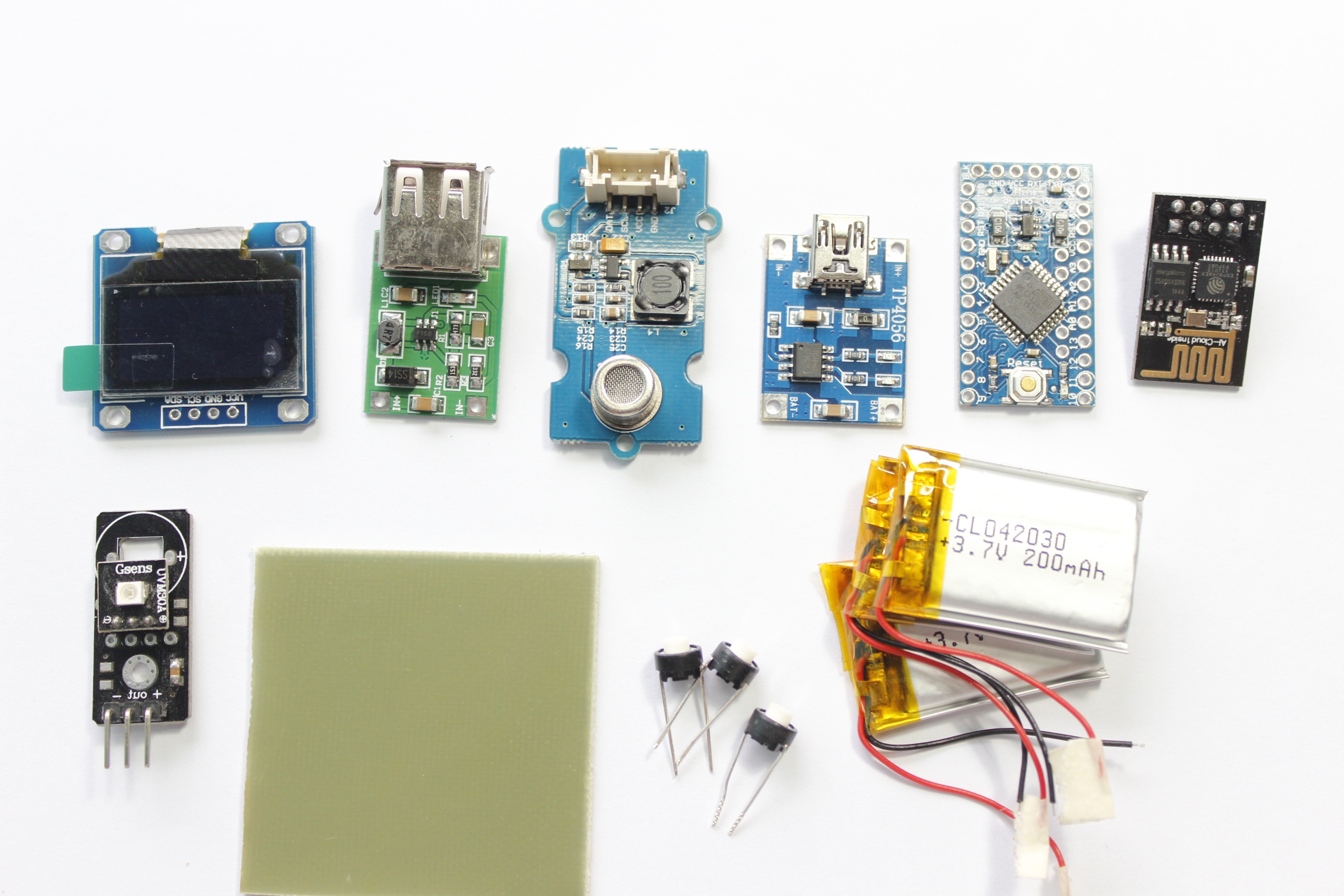 UV Meter & Breathalyzer Keychain - 3D Printed - IoT Blynk : 28 Steps ...