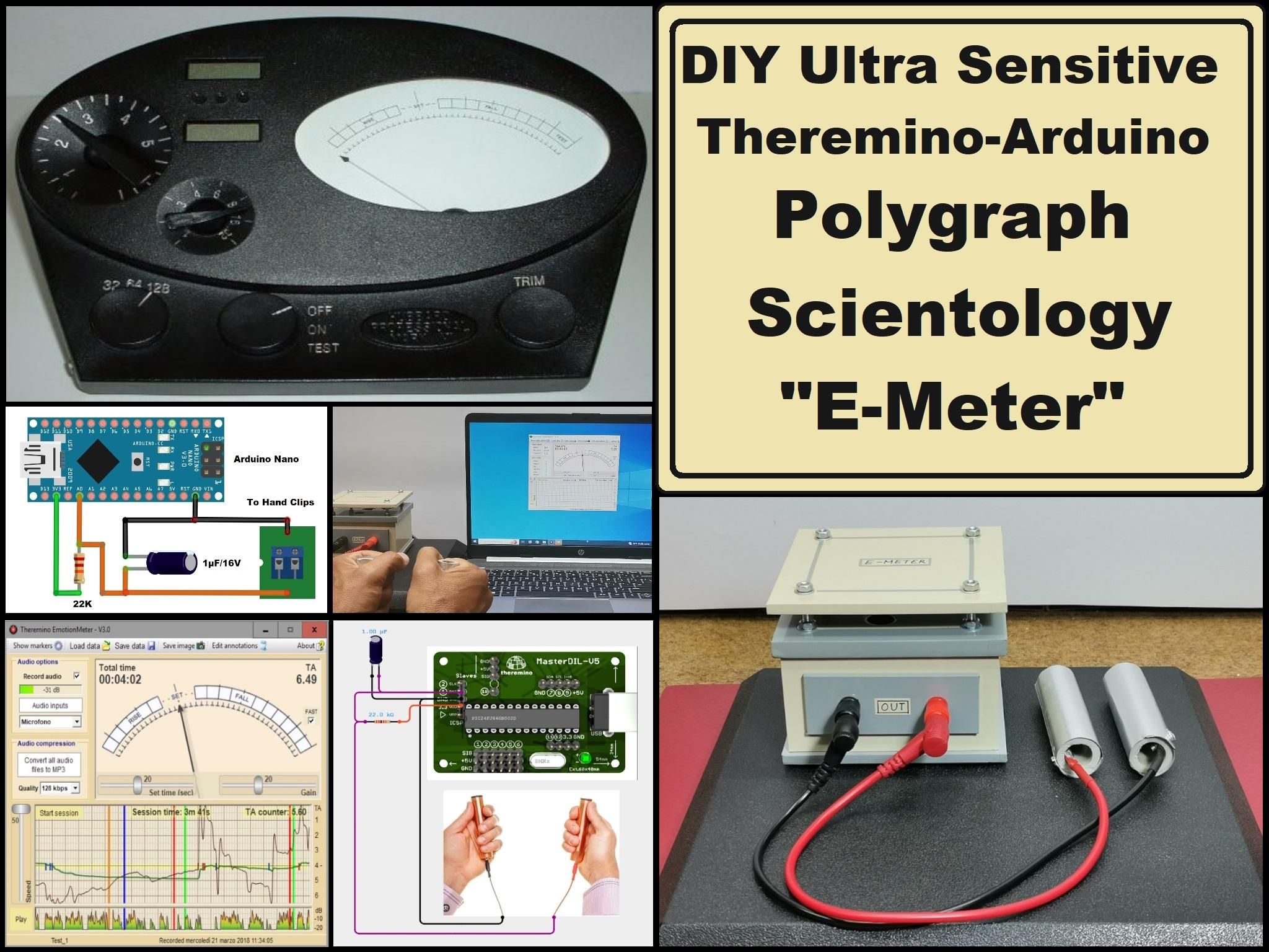 DIY Ultra Sensitive Theremino-Arduino Polygraph, Scientology E-Meter ...
