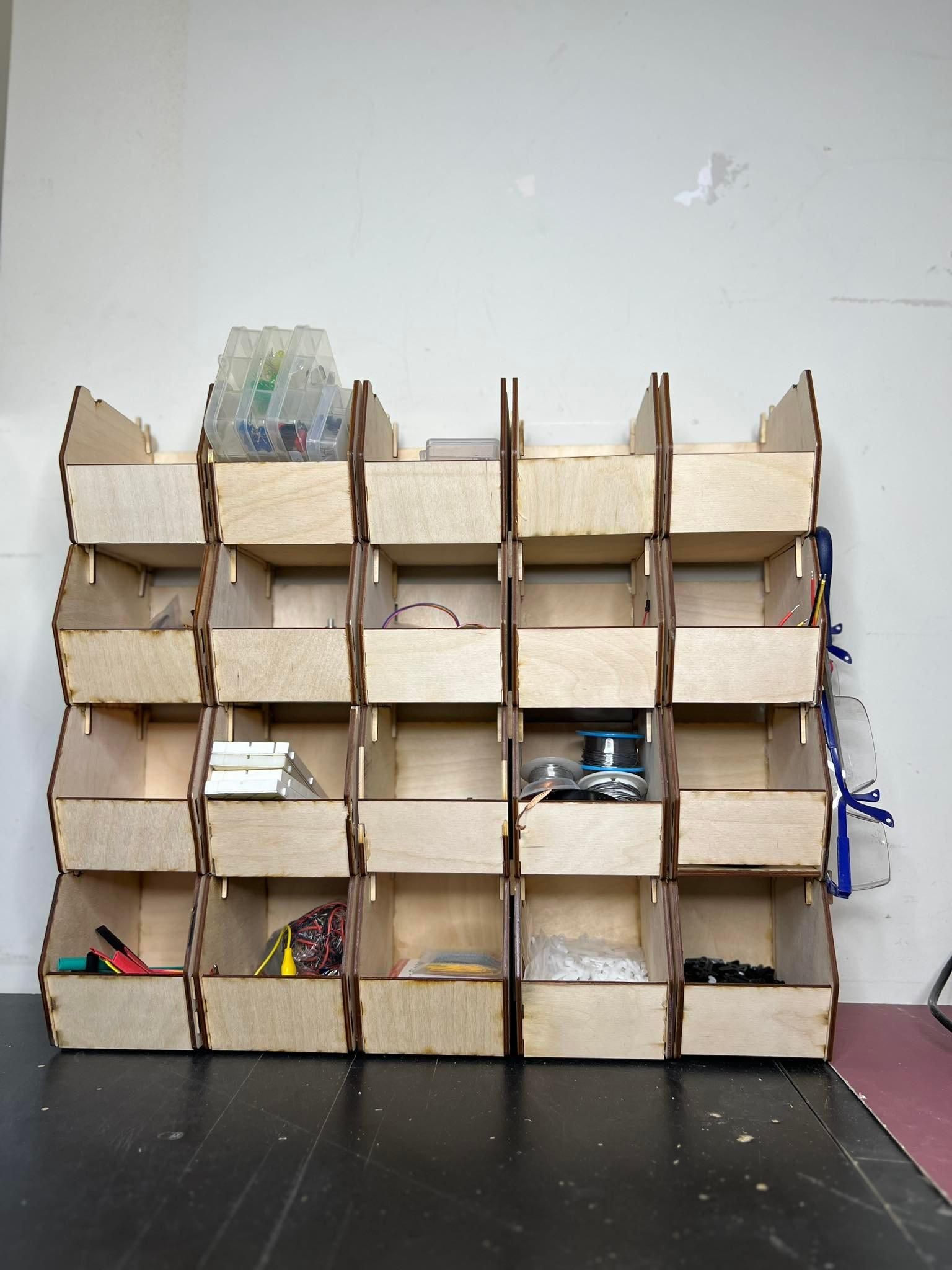 DIY Laser Cut Desk Organizer Stackable Boxes (Linbins) : 4 Steps (with ...