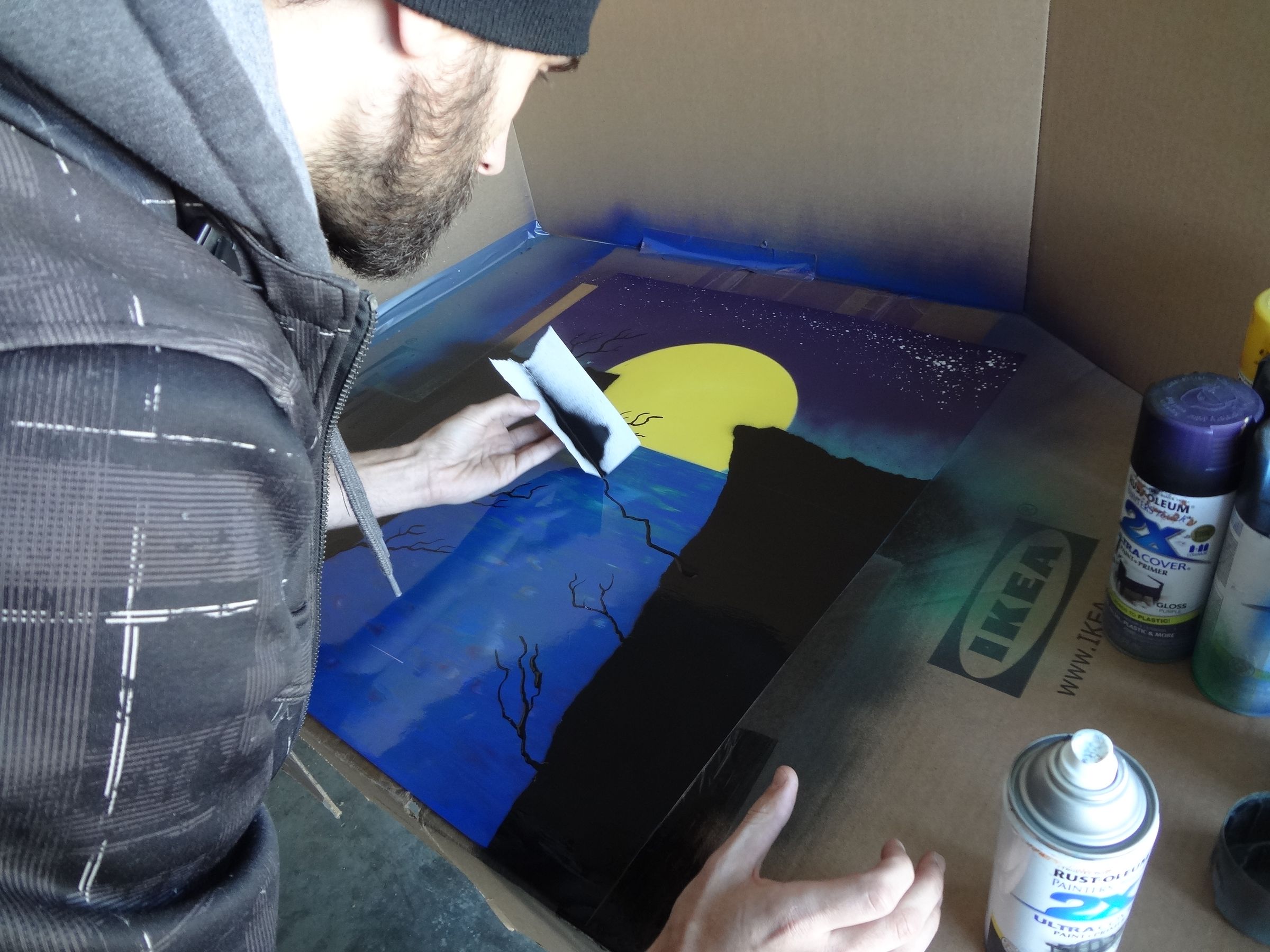 Spray-Paint Sunset : 14 Steps (with Pictures) - Instructables