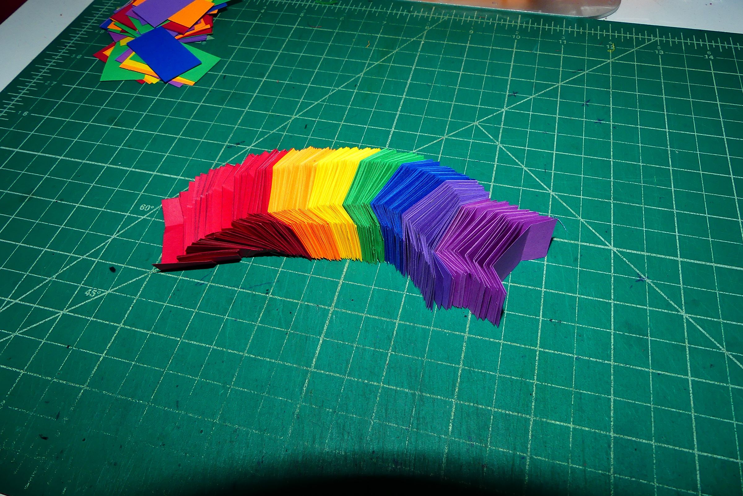 Rainbow Tetris Paper Sculpture : 7 Steps (with Pictures) - Instructables