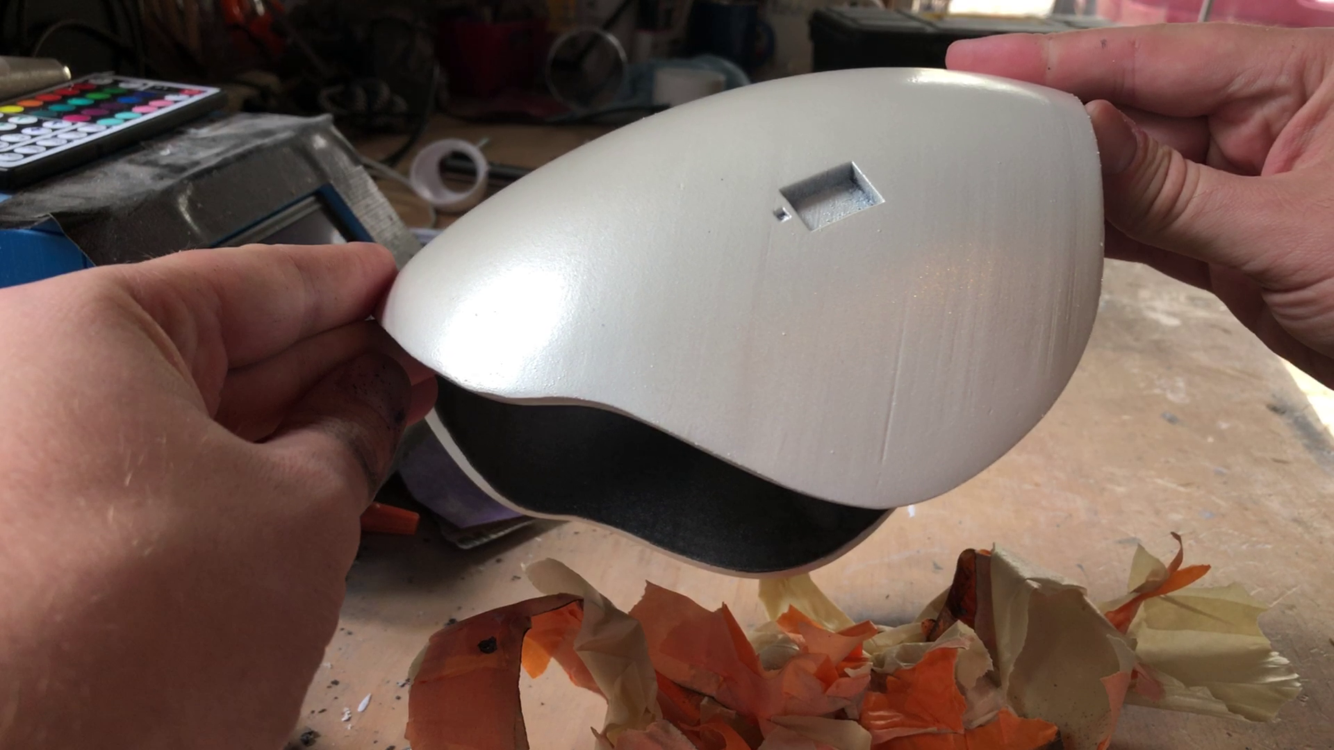 Making a LED Aperture Science Handheld Portal Device : 6 Steps (with ...