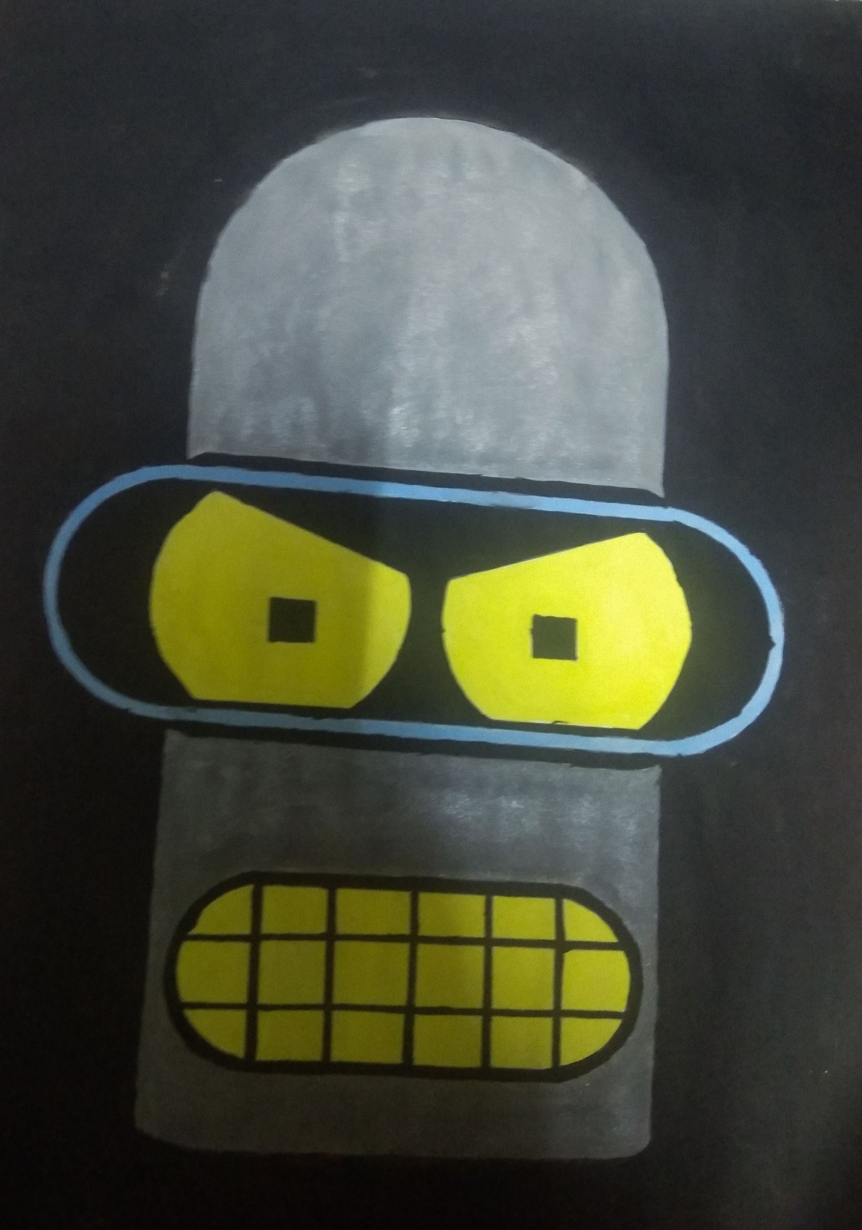 Bender Poster Using Acrylic Paint : 3 Steps - Instructables