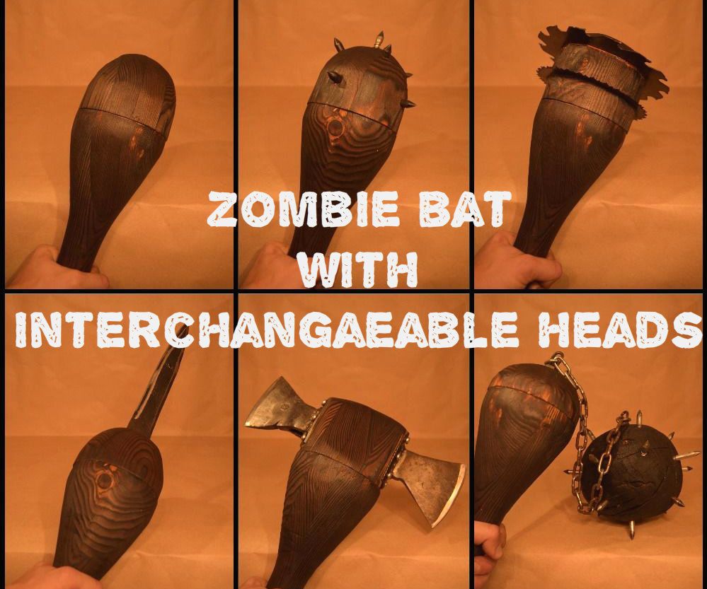 Zombie Bat With Interchangeable Heads : 10 Steps (with Pictures ...