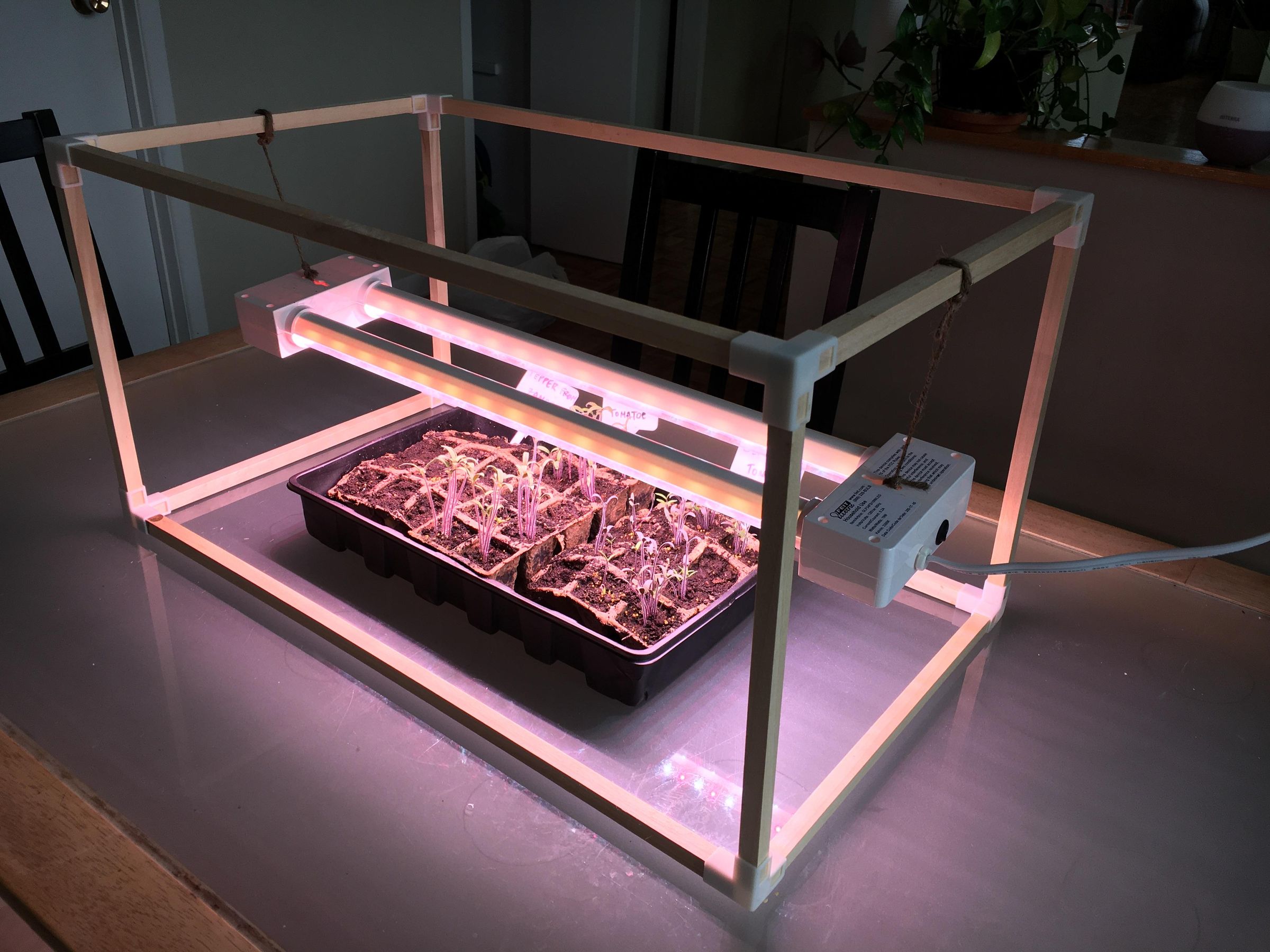 Seed Starter Structure for Growing Lights : 6 Steps (with Pictures ...