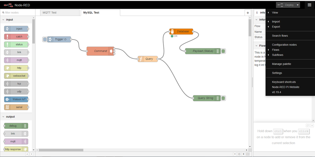 Node Red Mysql Node Red Mysql