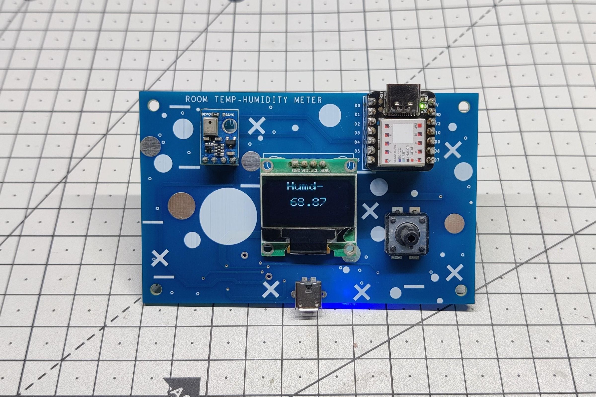 XIAO Room TEMP and HUMIDITY Meter : 7 Steps (with Pictures) - Instructables