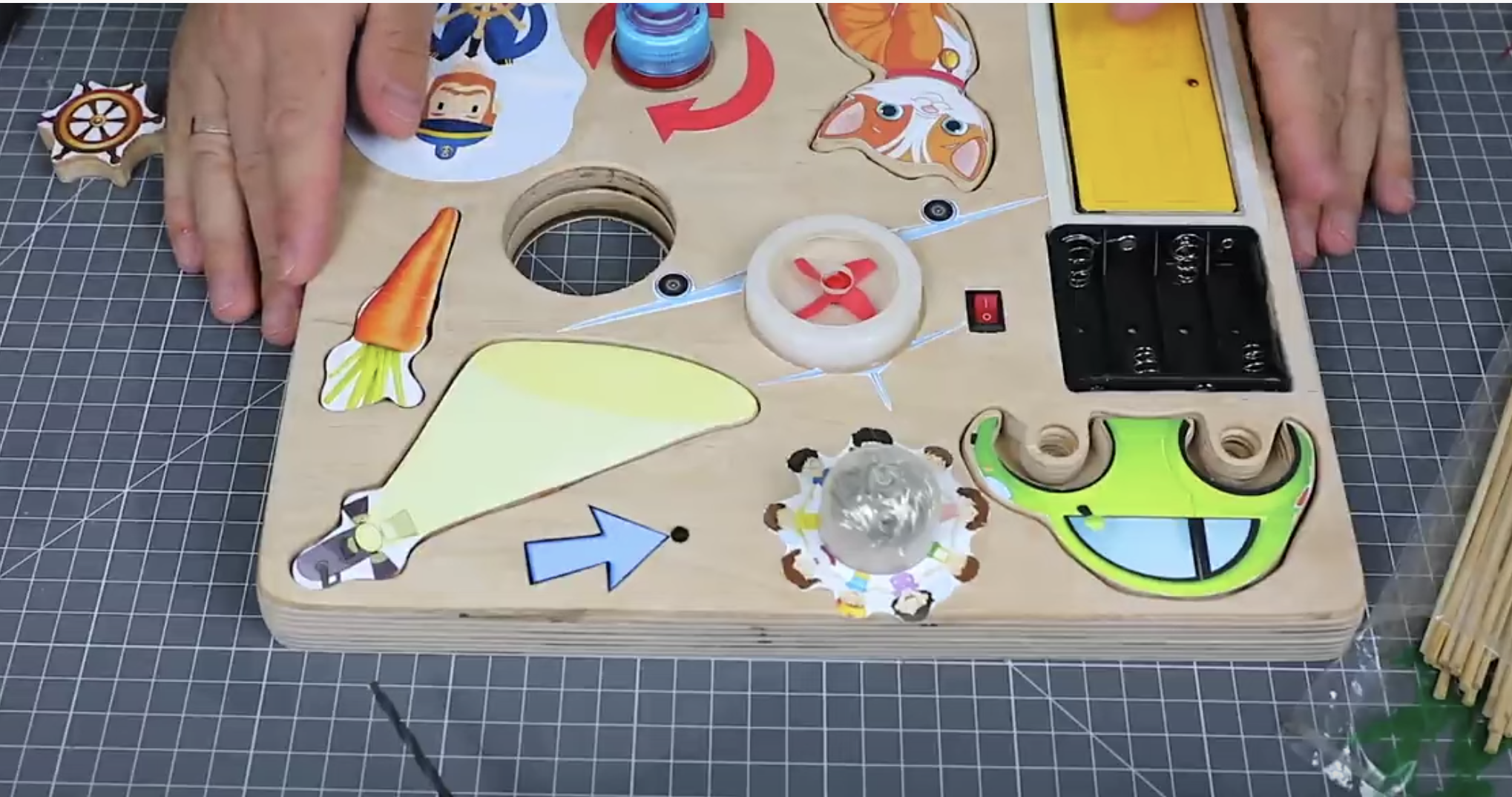 HOW TO MAKE a MULTIFUNCTIONAL GAME FOR KIDS DEVELOPMENT FROM PLYWOOD ...