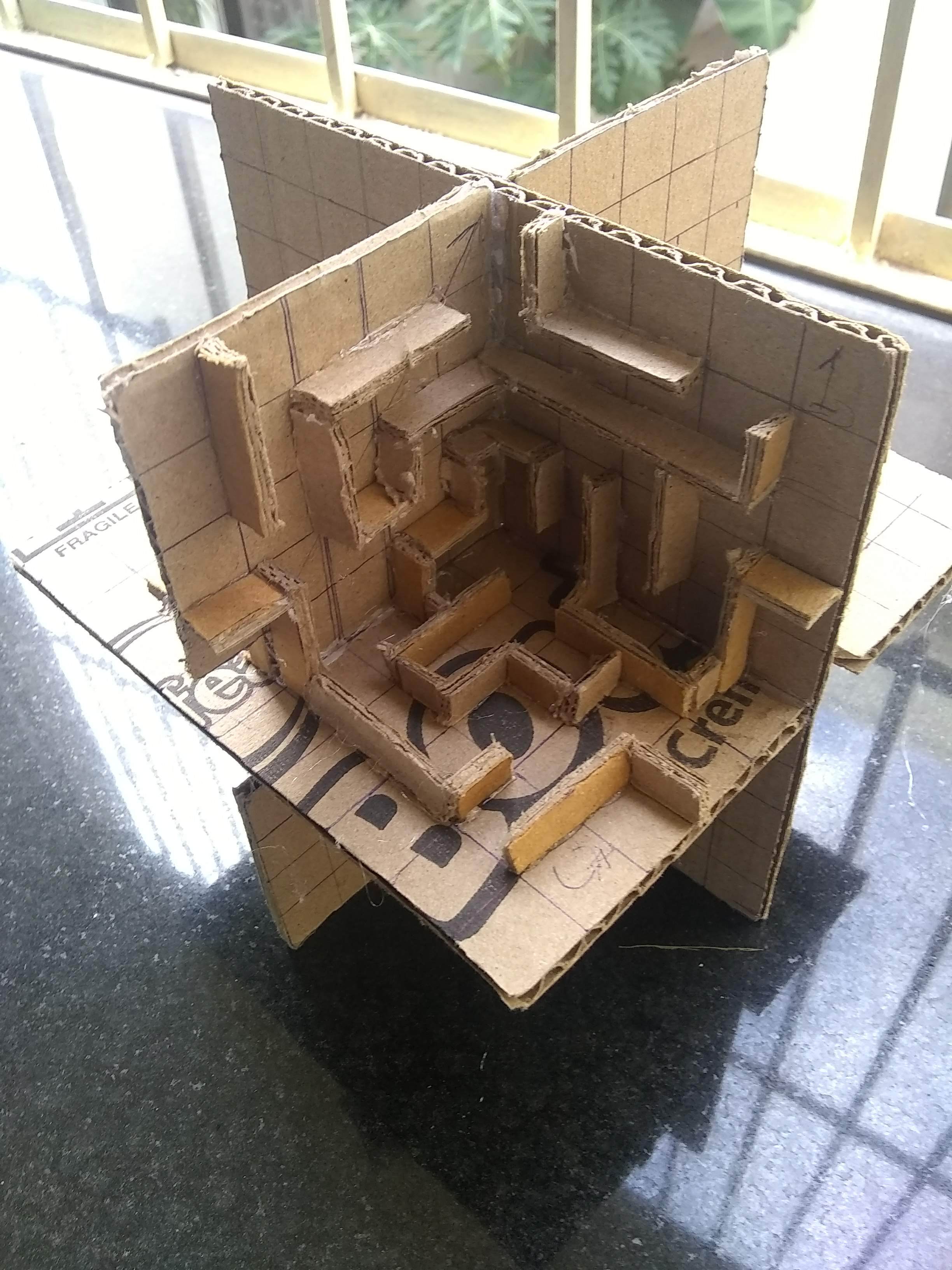 3D Cardboard Labyrinth Maze : 19 Steps (with Pictures) - Instructables