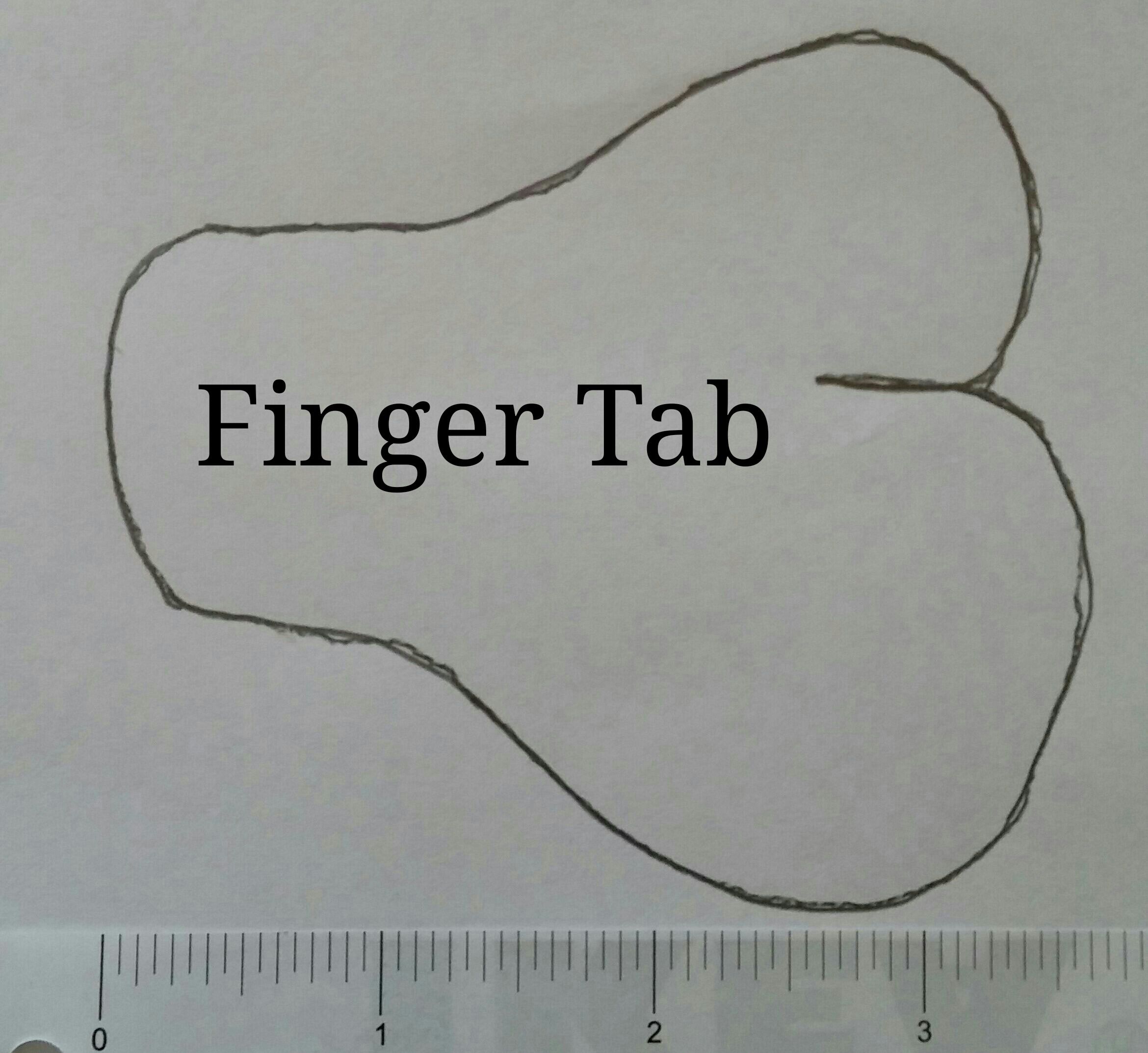 Archery Finger Guard Pattern