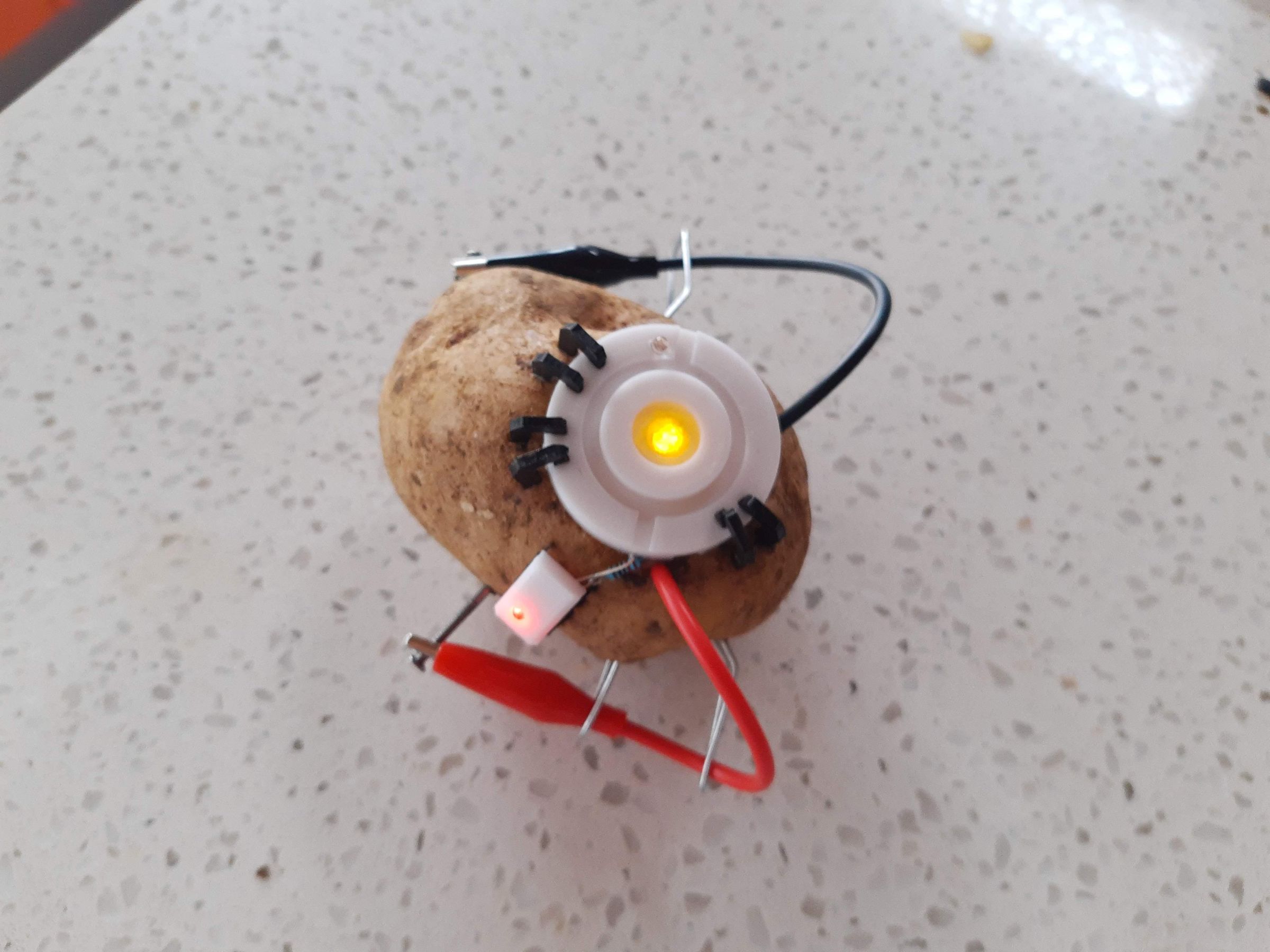GLaDOS Potato Replica (with Lights) : 5 Steps (with Pictures ...