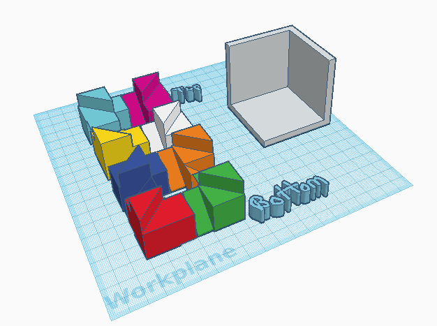 Cube Puzzle Pieces