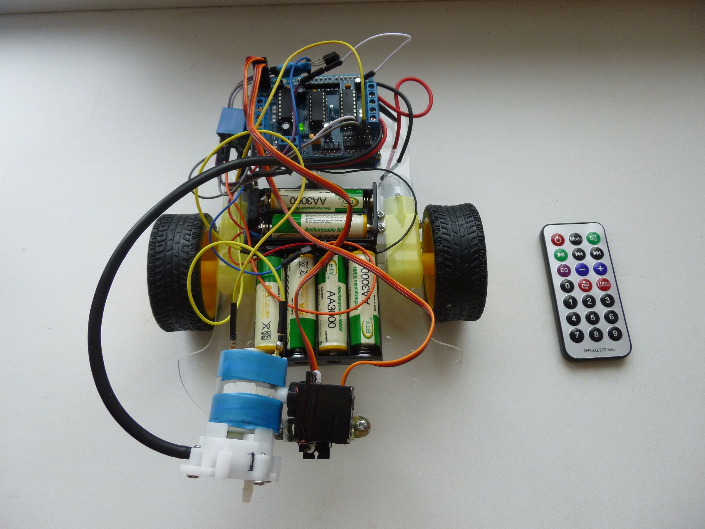 Water Cannon Arduino Robot IR - Instructables