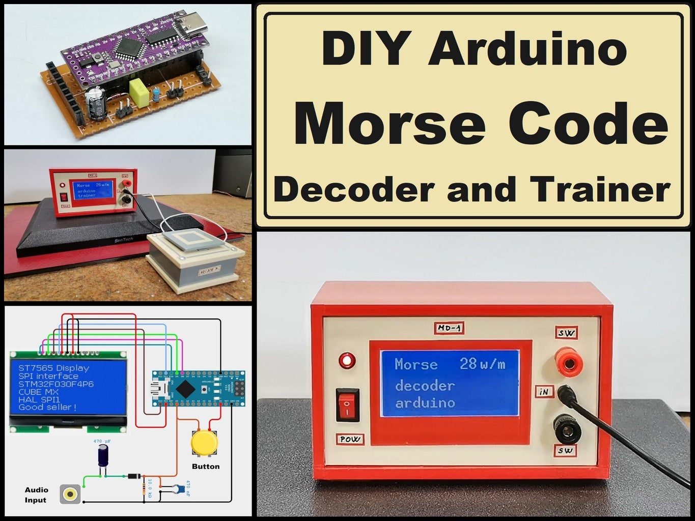Diy Arduino Morse Code Decoder And Trainer 4 Steps Instructables