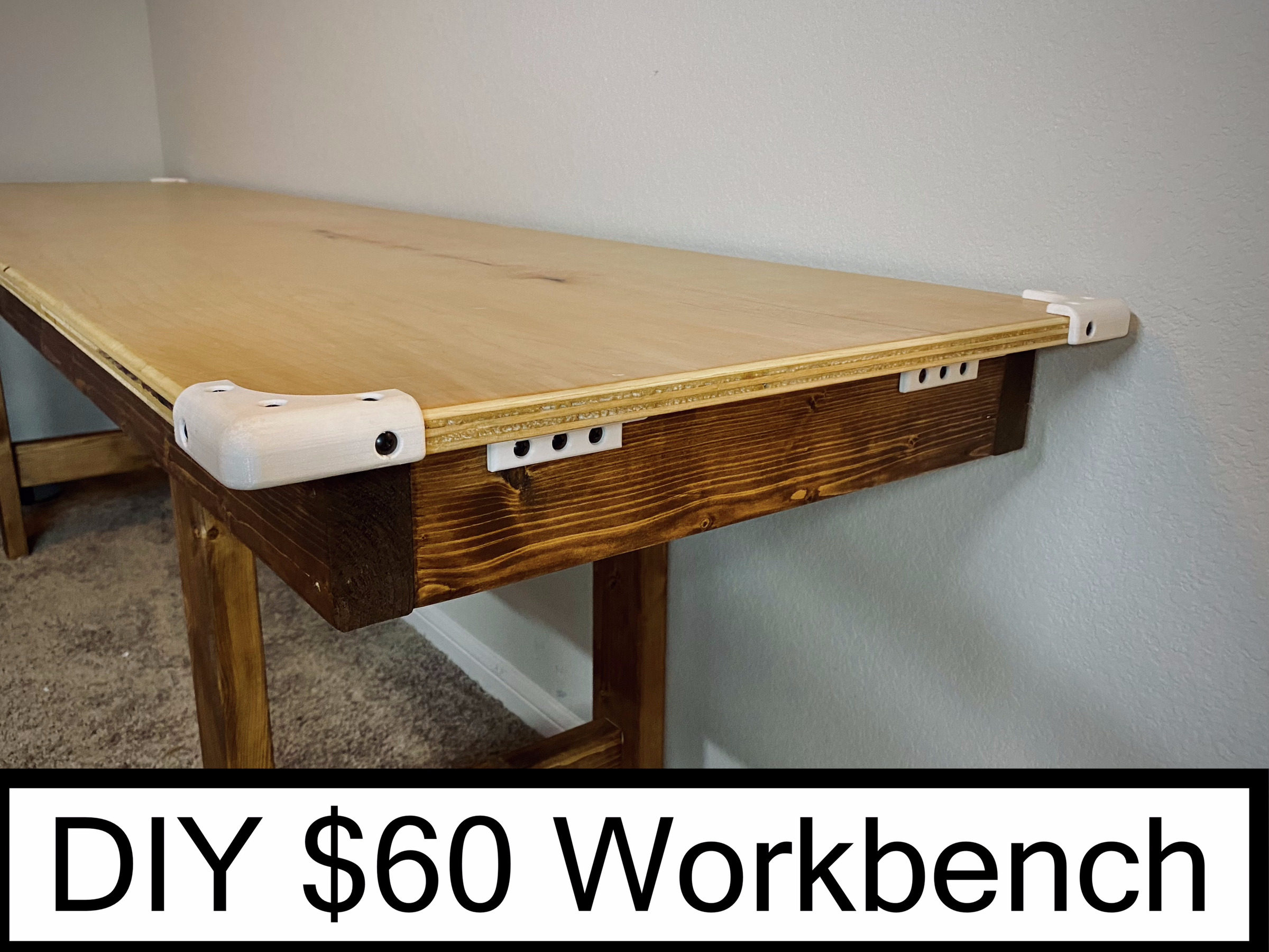 DIY $60 Modern Workbench Indoor Outdoor : 9 Steps (with Pictures ...