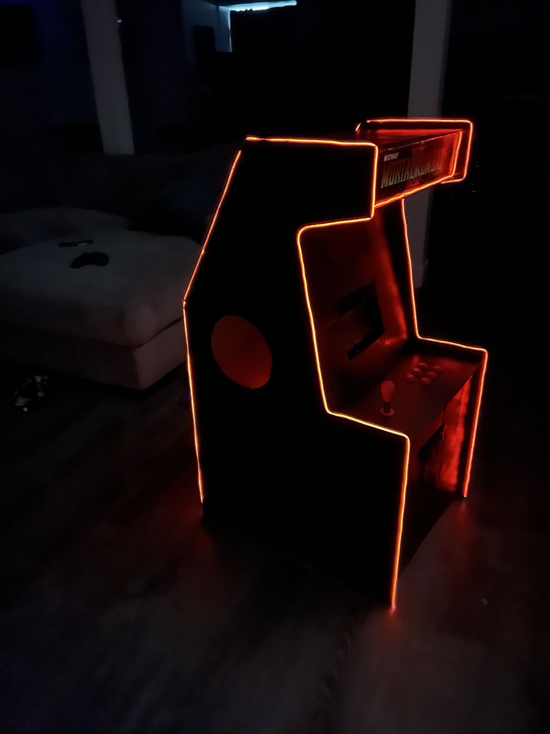 DIY Glowing Arcade Halloween Cardboard Costume : 11 Steps (with ...