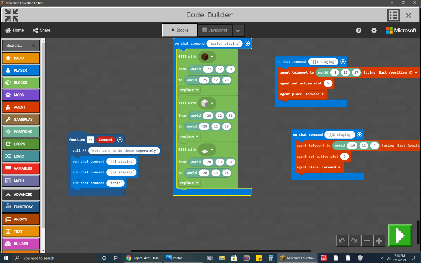Coding a Mansion in Minecraft Education Edition : 3 Steps - Instructables