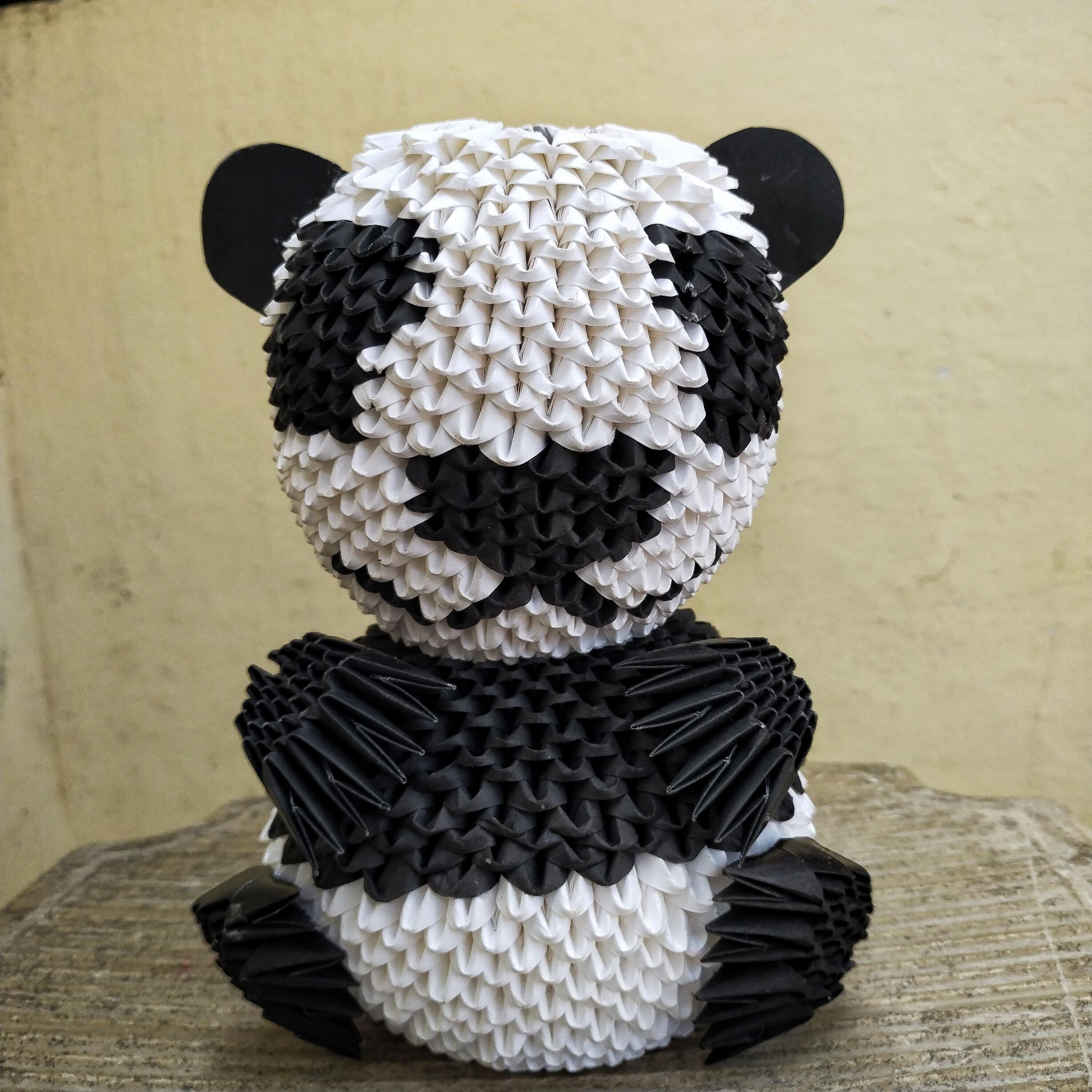 MODULAR ORIGAMI 3D PANDA : 17 Steps (with Pictures) - Instructables