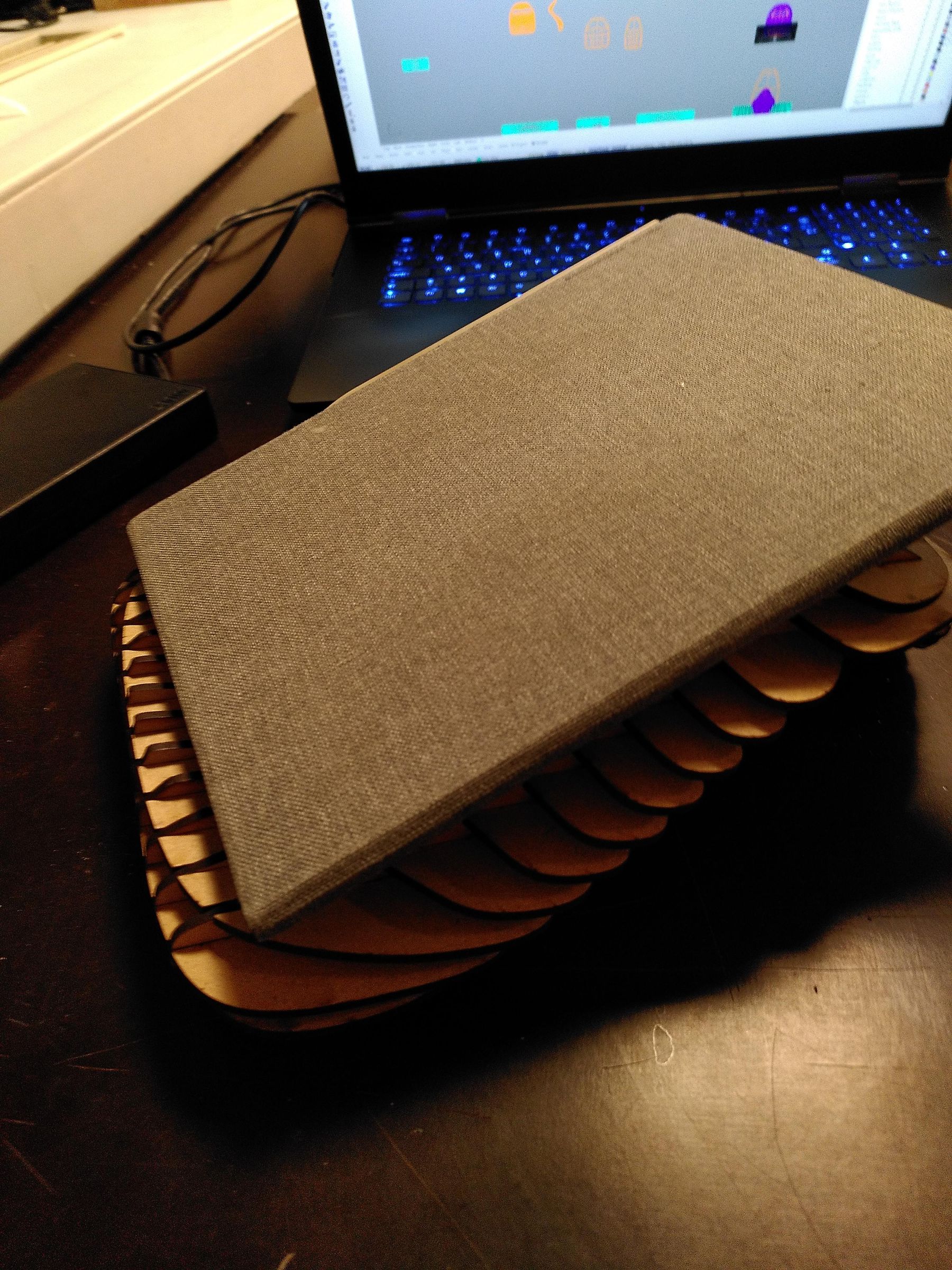 Lasercut MDF Tablet/laptop/sketchbook Stand : 4 Steps - Instructables