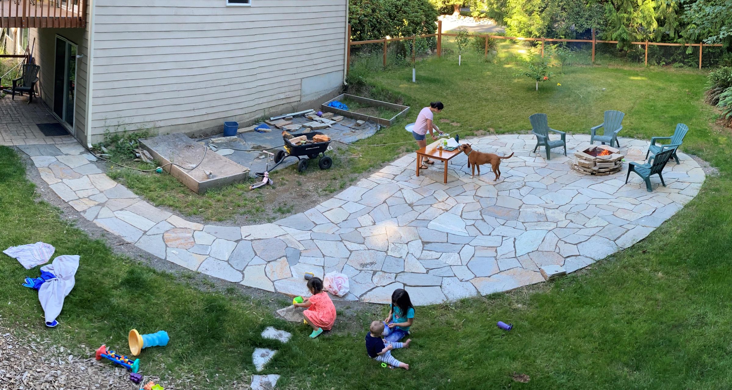 Backyard Quartzite Flagstone Patio : 14 Steps (with Pictures ...