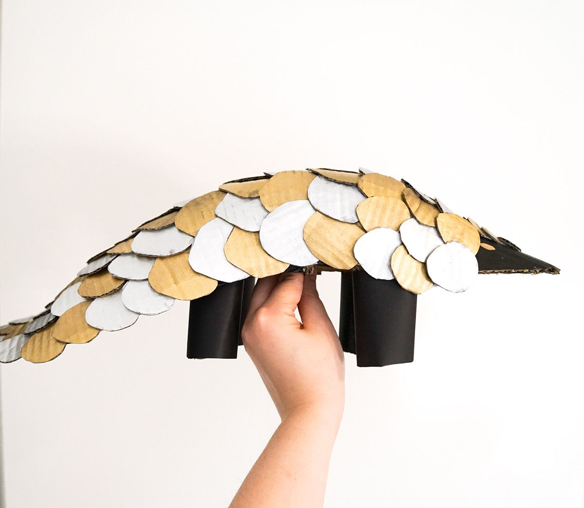 DIY Cardboard Pangolin | Sculpt an Armoured Animal With Recycled Card ...