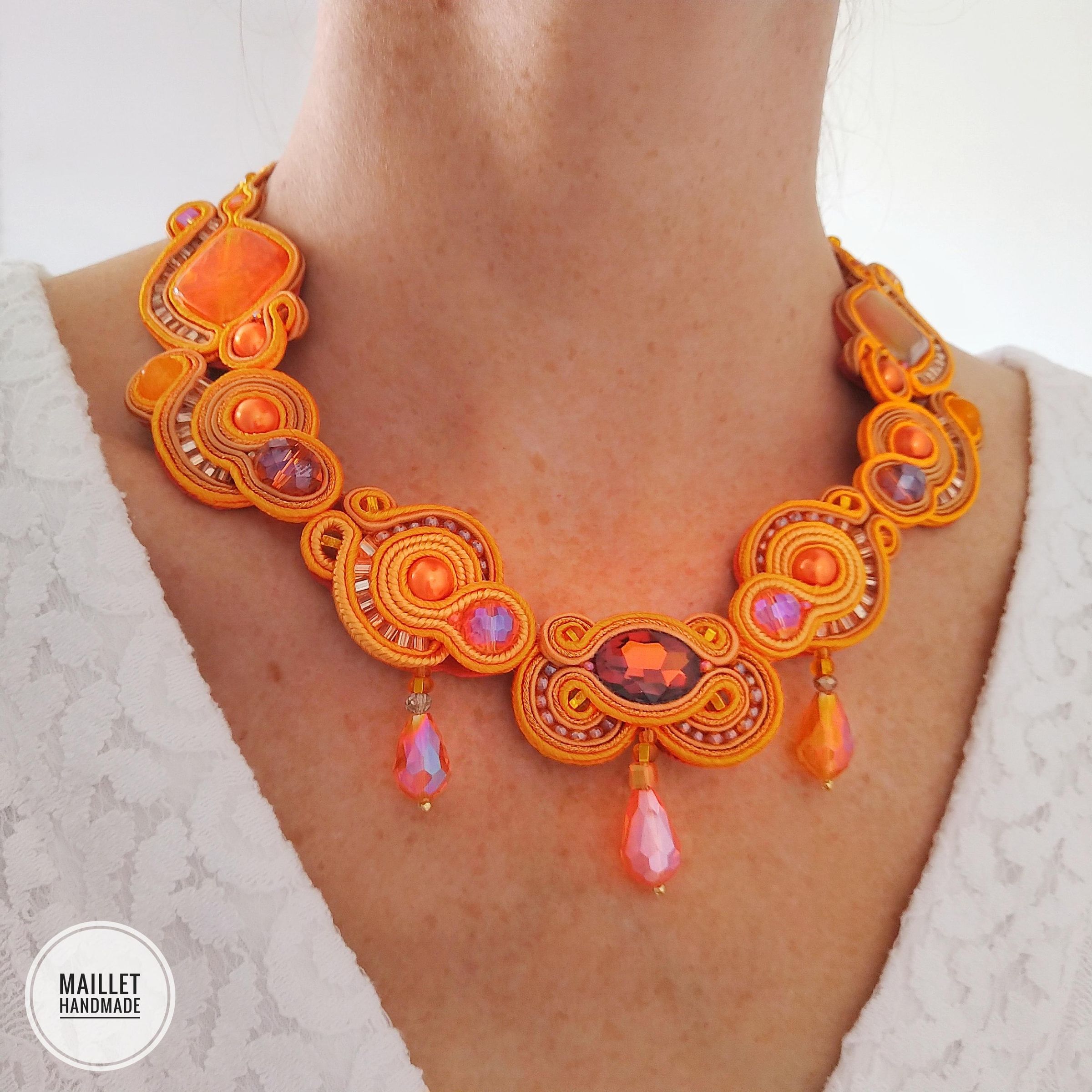 Monochrome Orange Necklace : 11 Steps (with Pictures) - Instructables