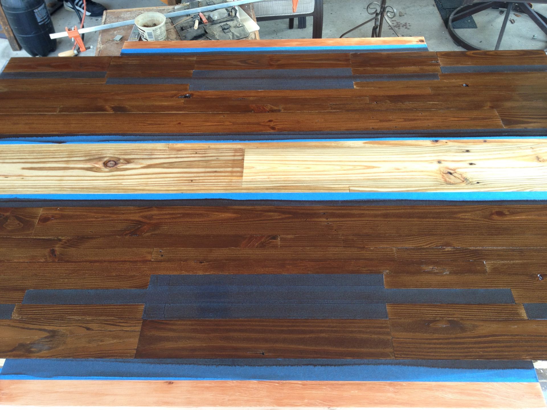 Patio Tabletop Made From Reclaimed Deck Wood : 4 Steps (with Pictures ...