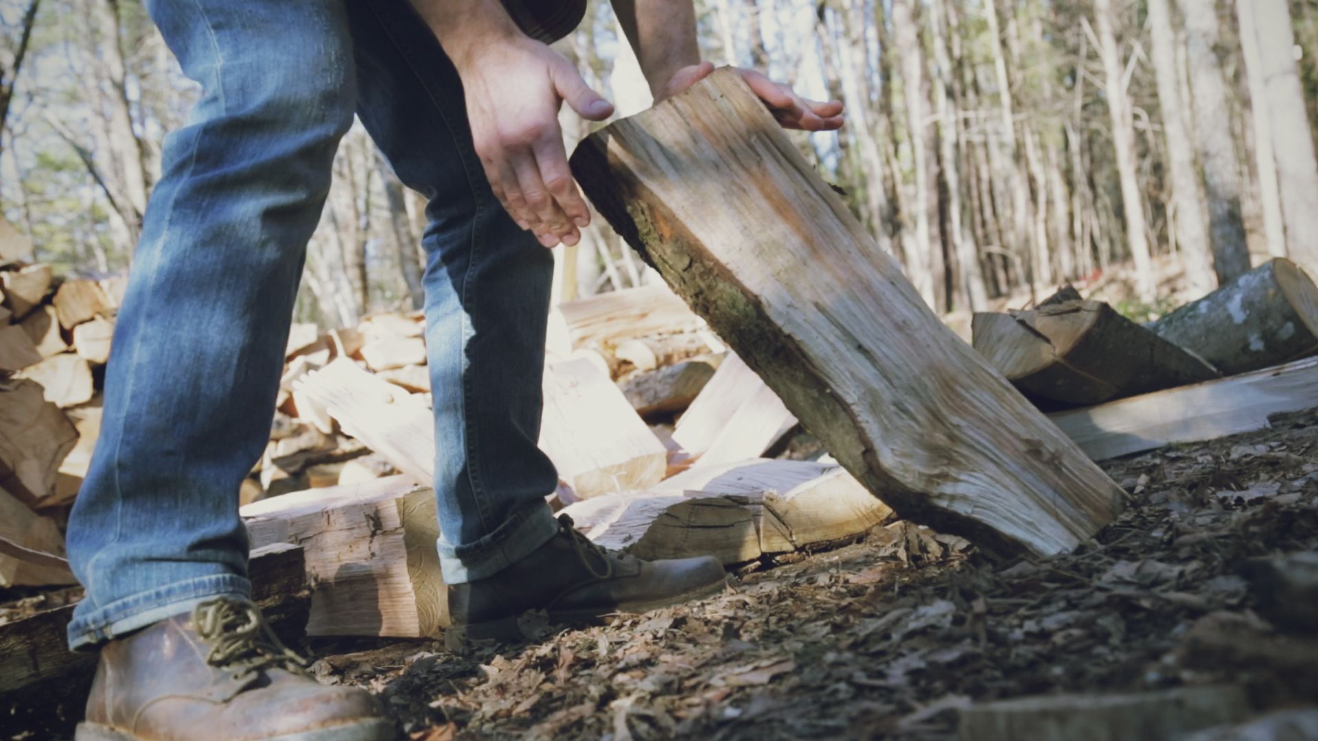 How to Split Large Rounds of Wood Easily : 5 Steps (with Pictures ...