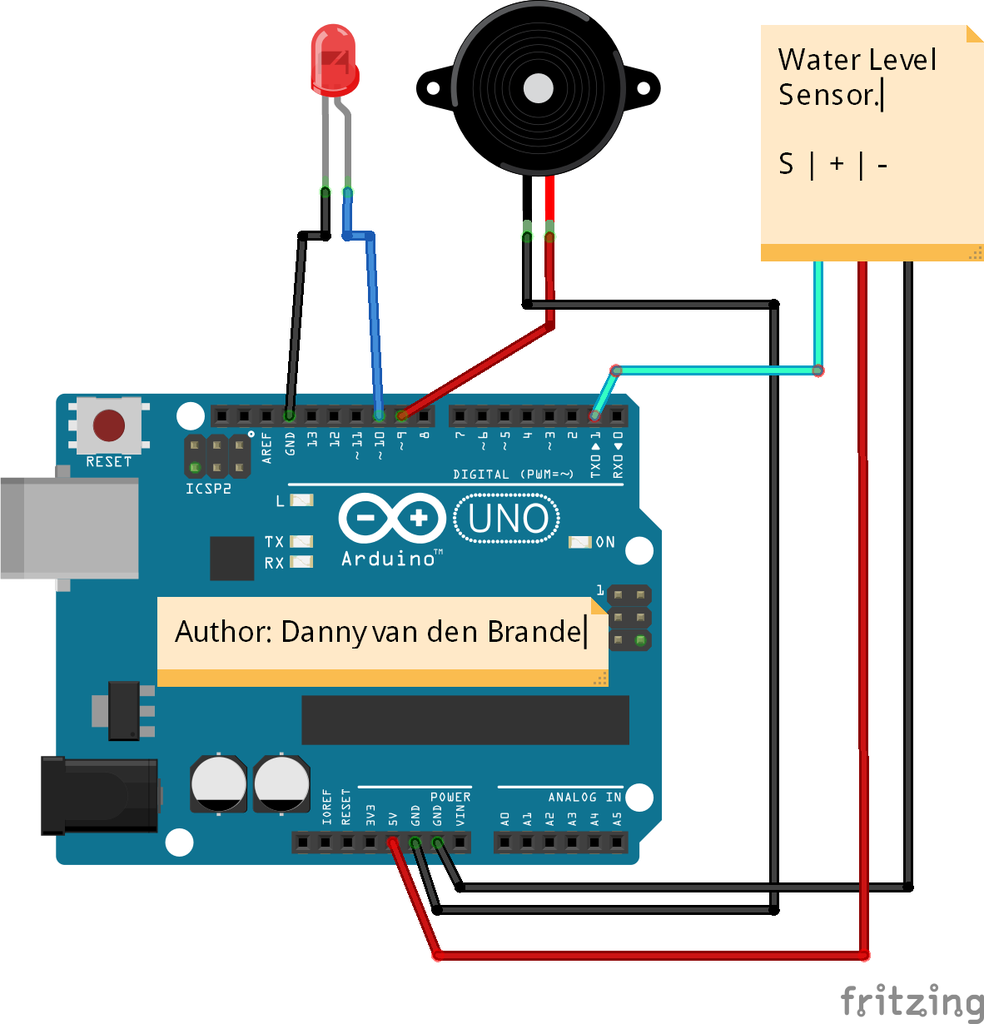 Arduino Flood Alarm Using A Simple Water Level Sensor Instructables