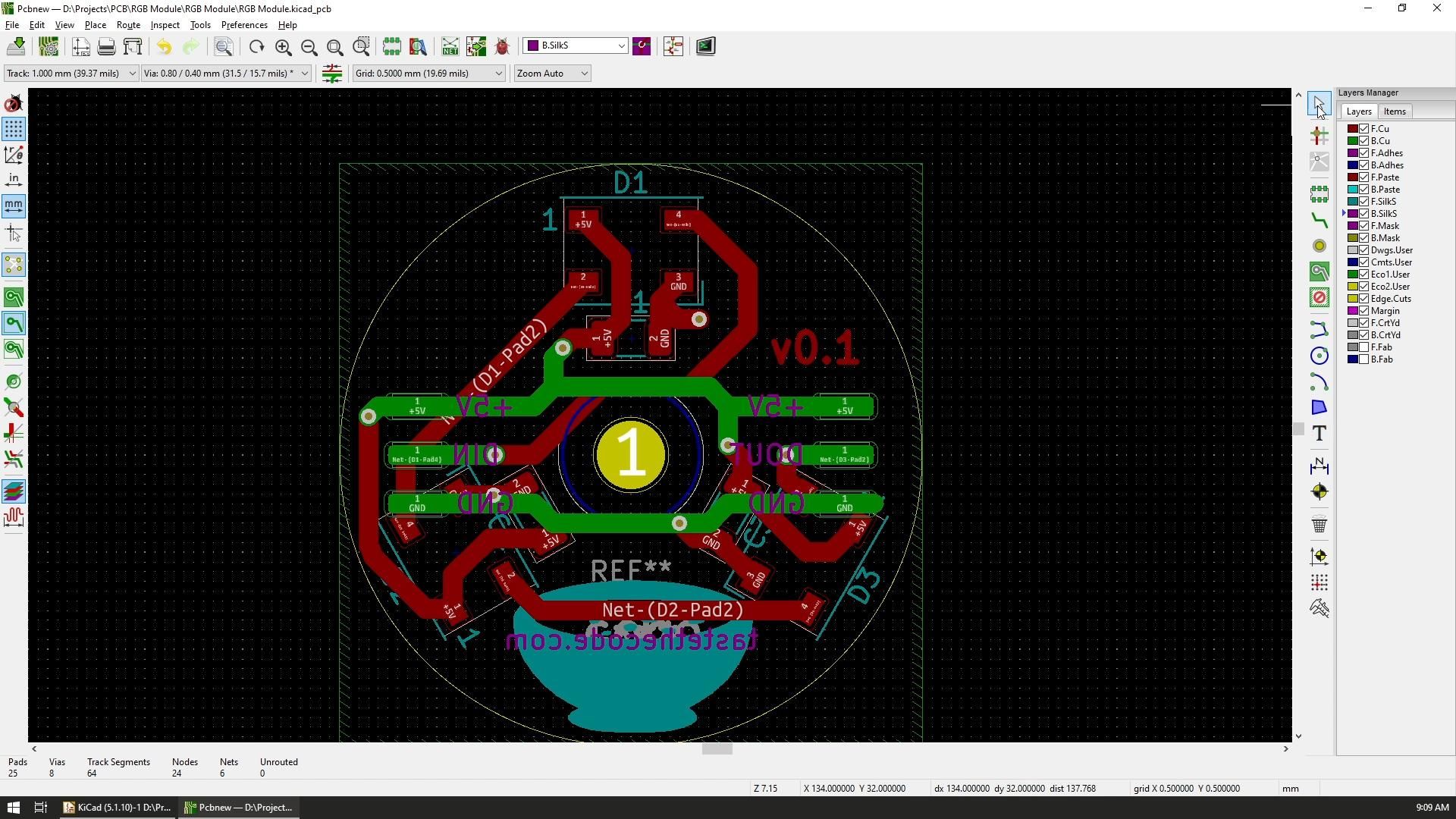 Design a PCB for the Very First Time in KiCad : 9 Steps (with Pictures ...